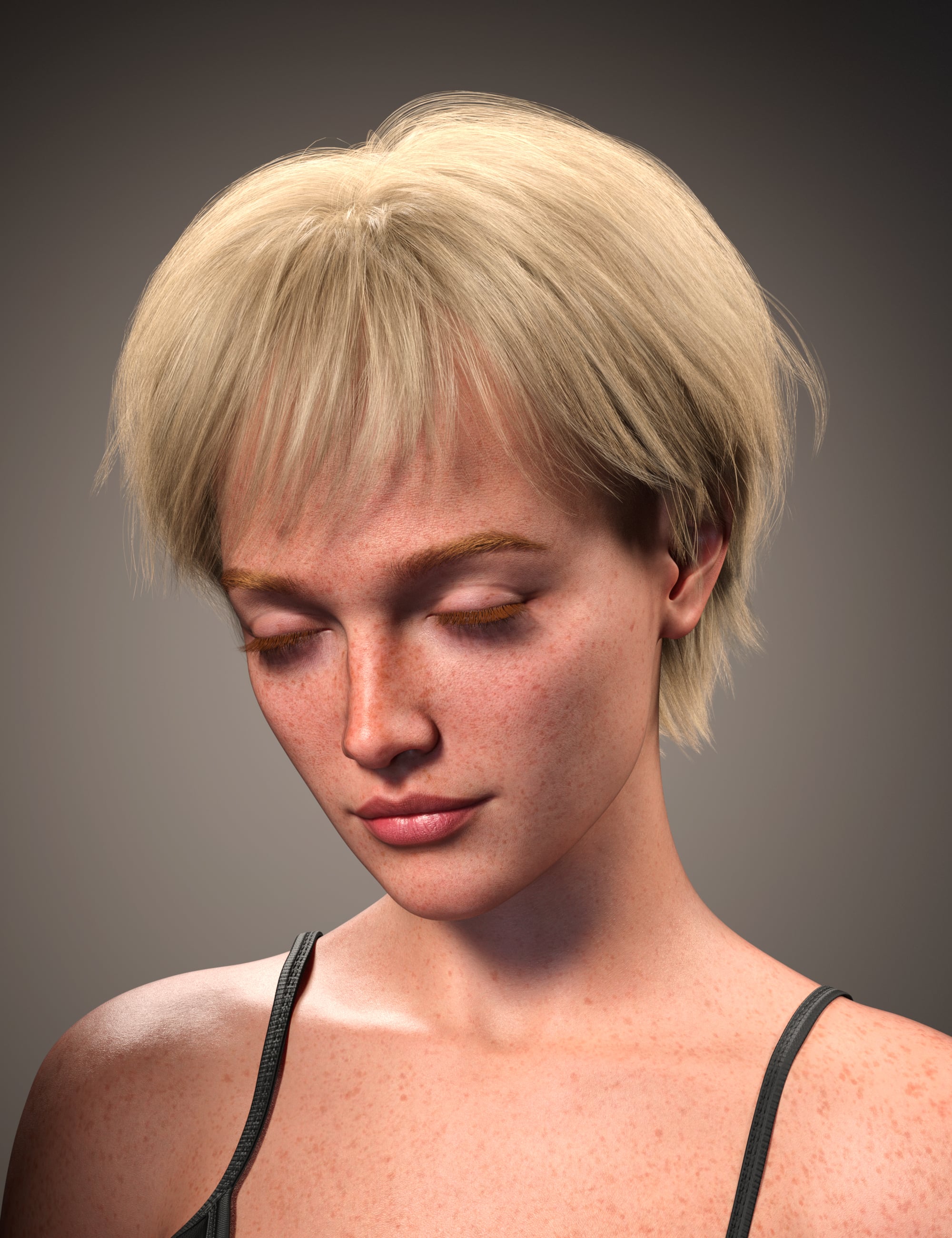 FE Elegant Short Hair for Genesis 9 | Daz 3D