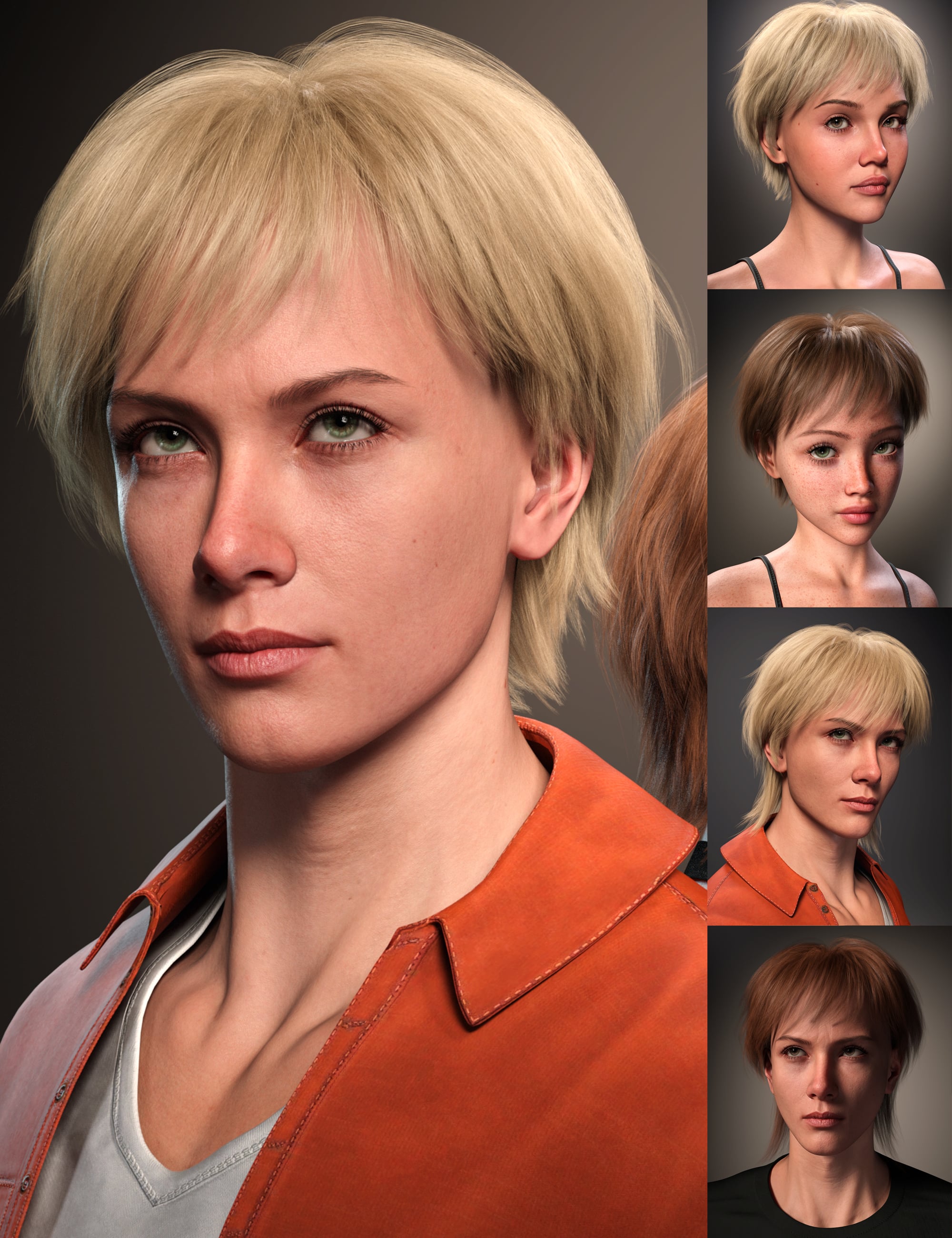 FE Elegant Short Hair for Genesis 9 | Daz 3D