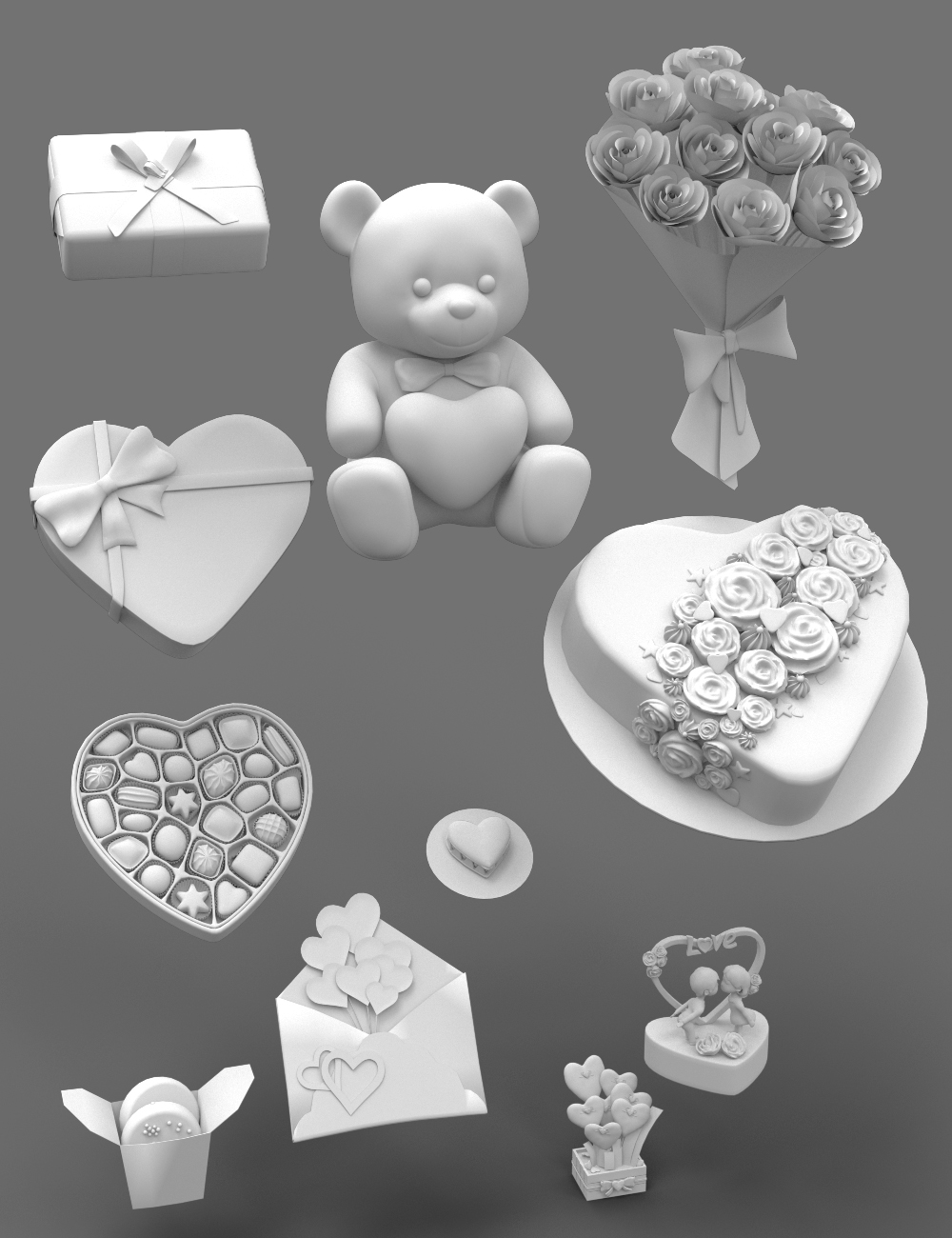 XI Valentine's Day Props | Daz 3D