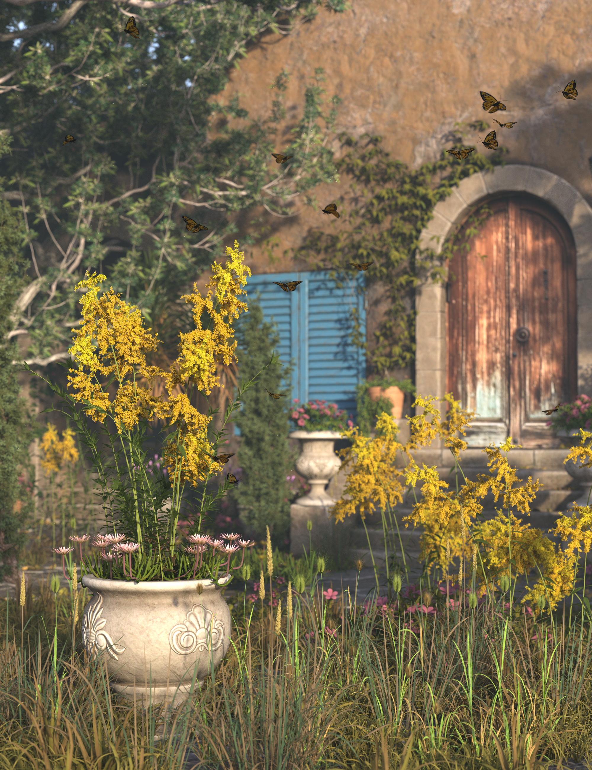Golden Rod - Prairie Wild Flowers | Daz 3D