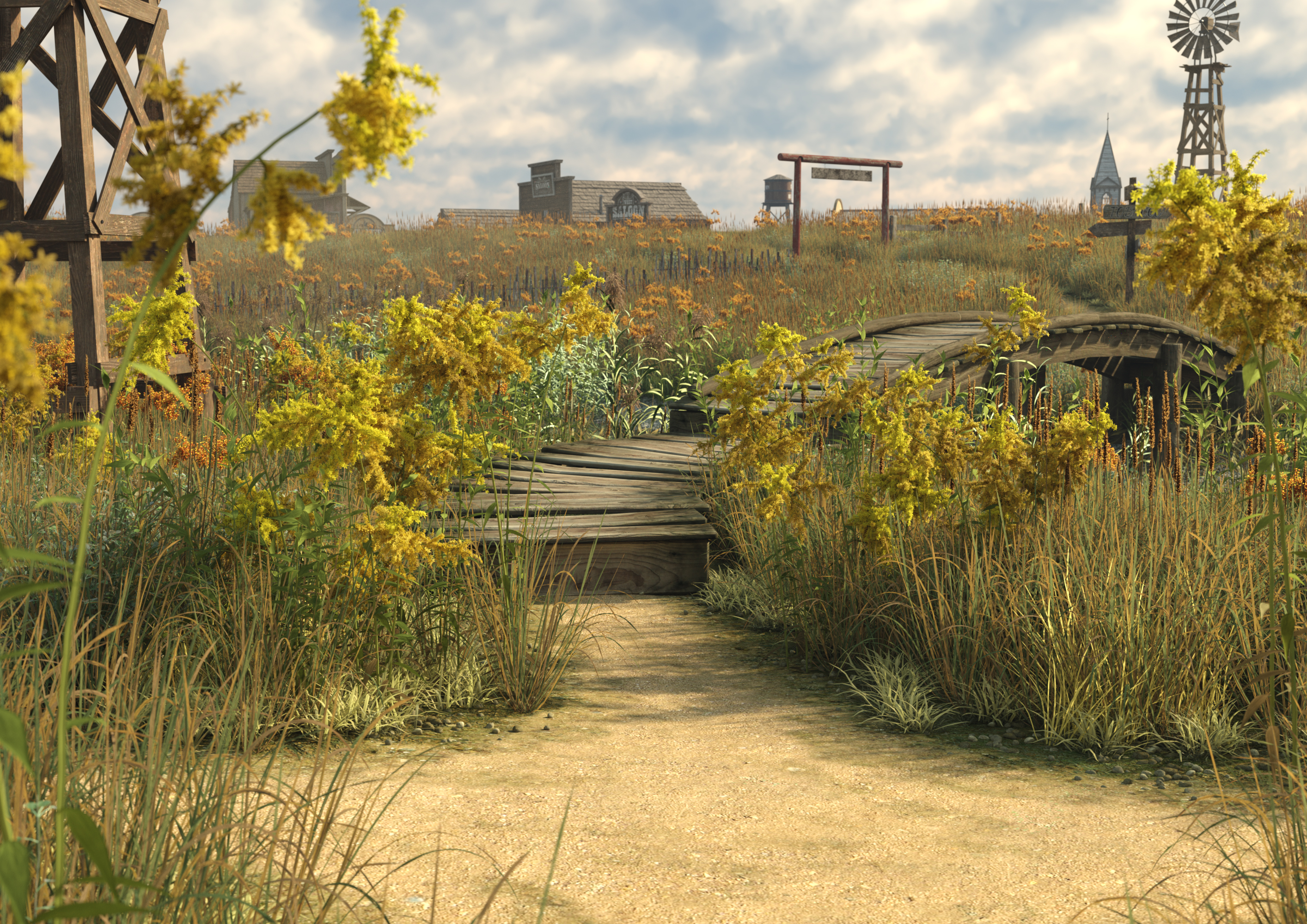 Golden Rod - Prairie Wild Flowers | Daz 3D