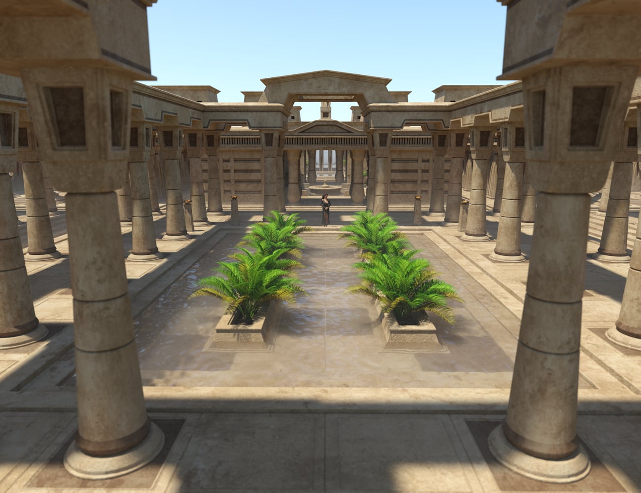 Egyptian Atrium 2 | Daz 3D