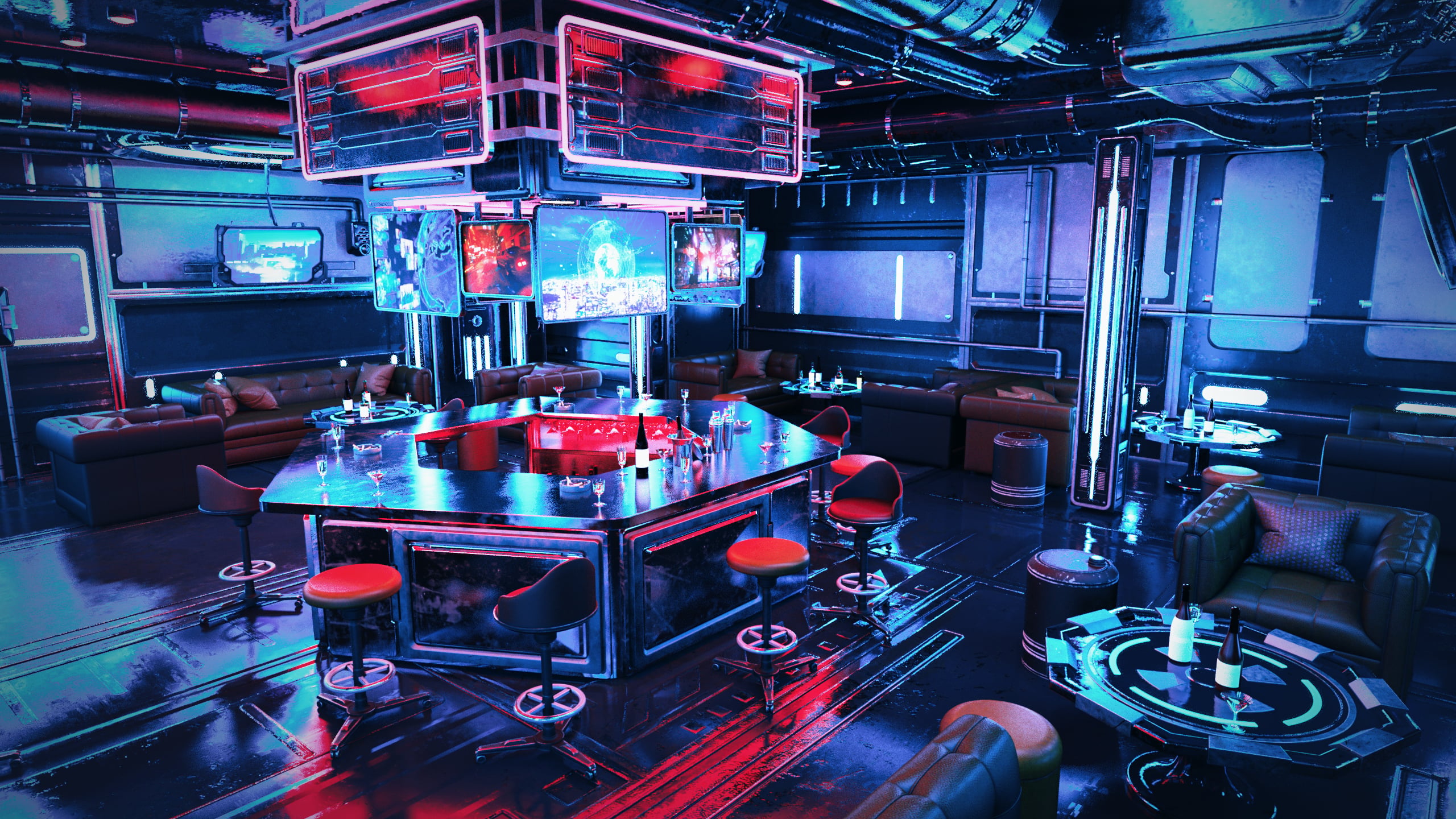 Futuristic Urban Club | Daz 3D