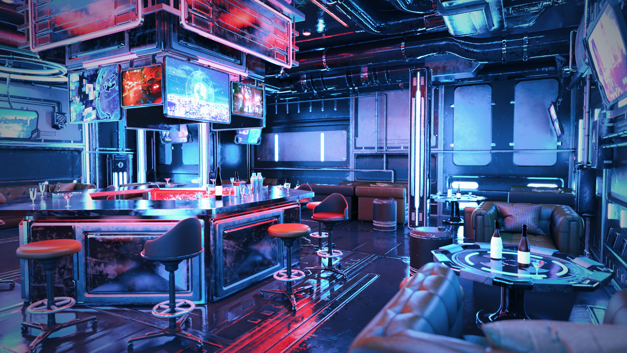 Futuristic Urban Club | Daz 3D