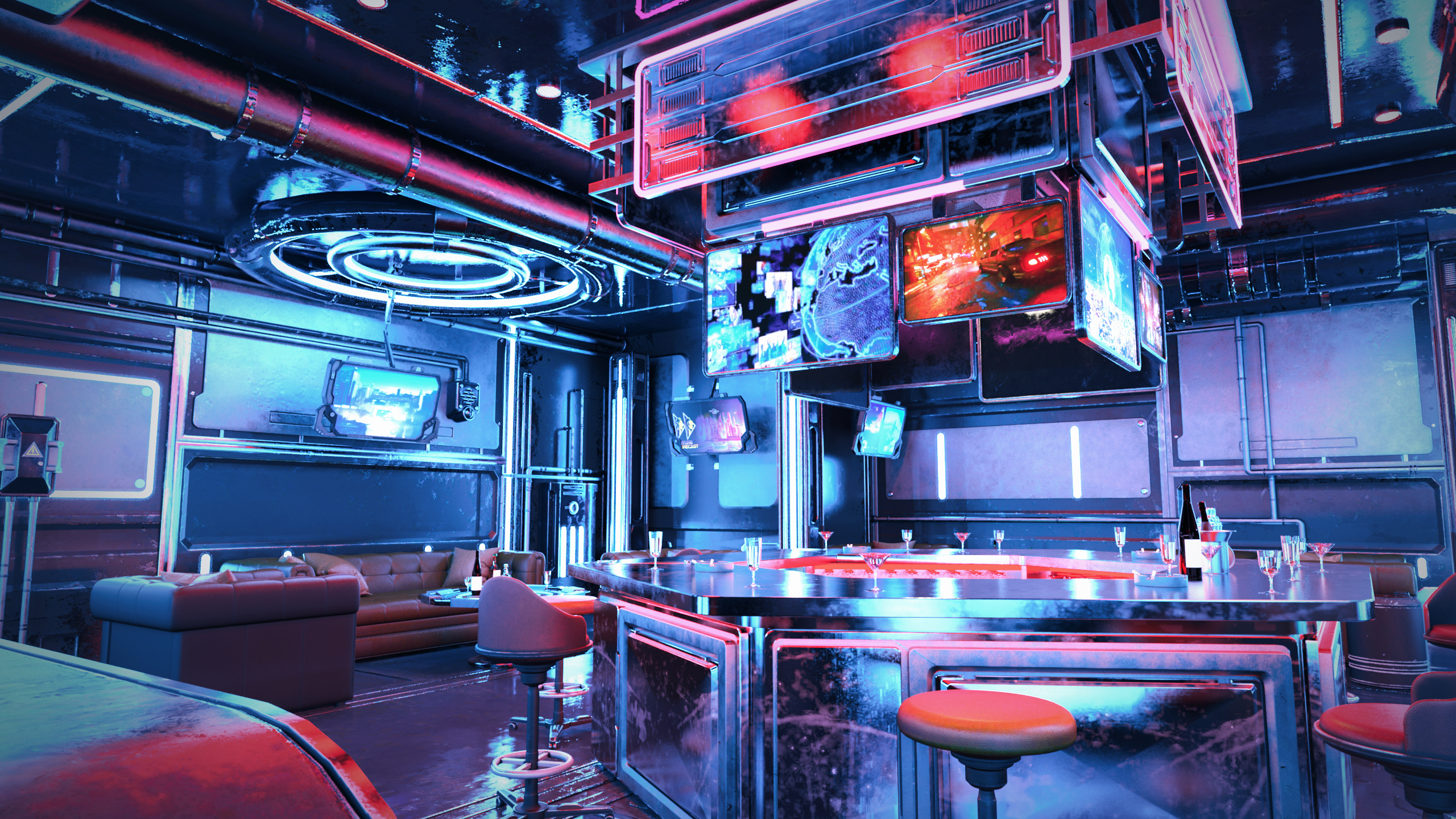 Futuristic Urban Club | Daz 3D