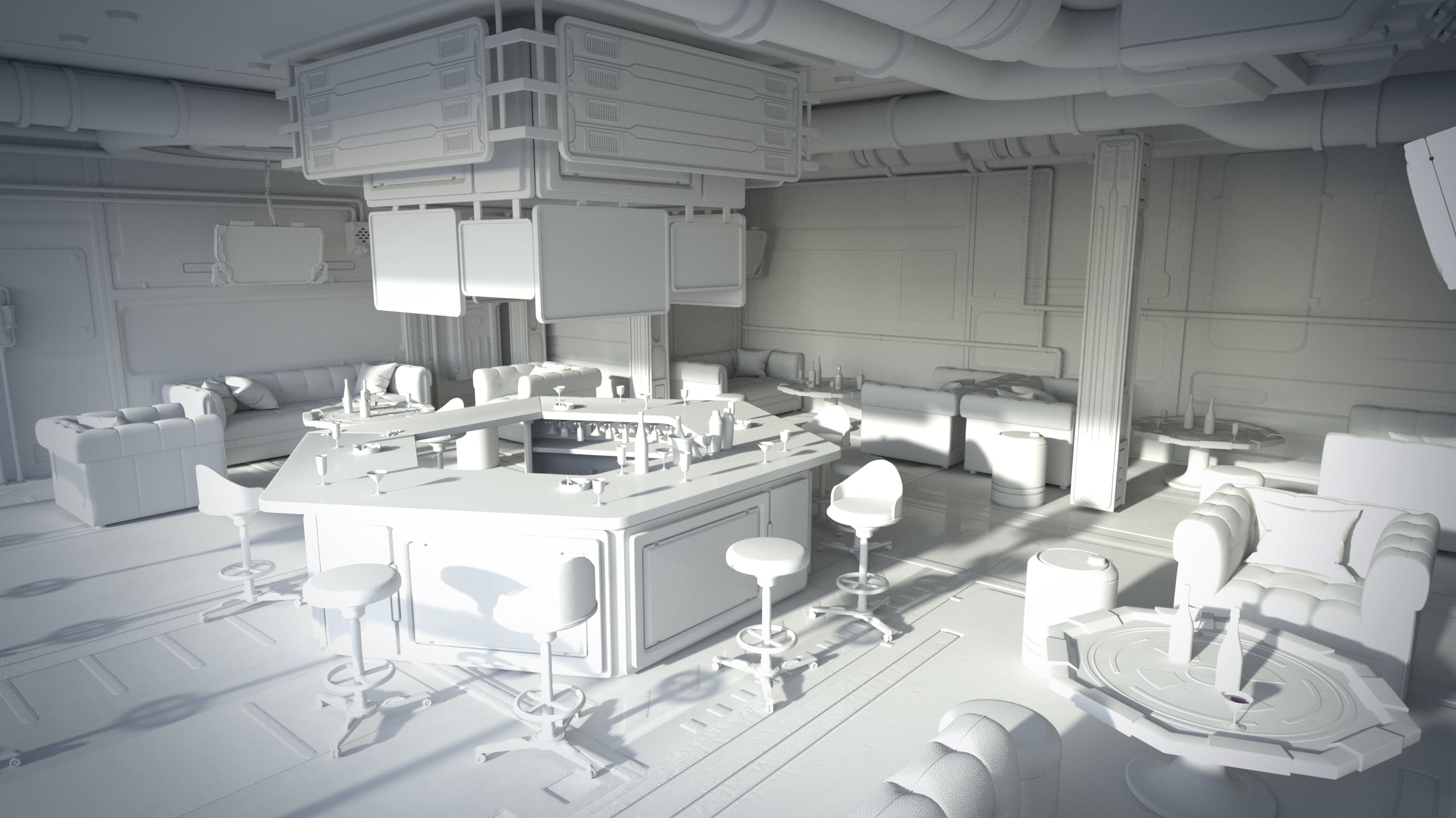 Futuristic Urban Club | Daz 3D