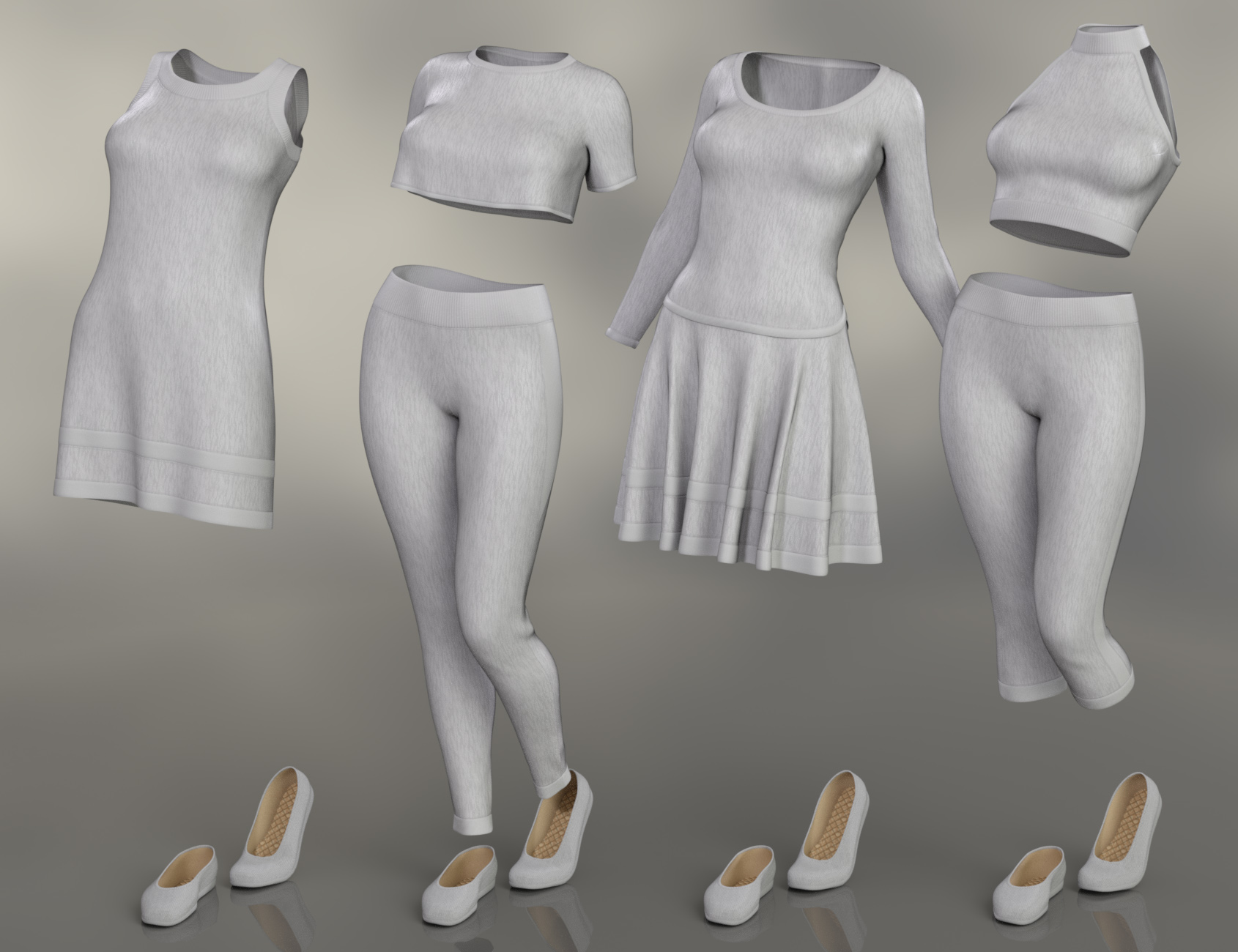 dForce Casual Collection for Genesis 9 and Genesis 8 Females | Daz 3D