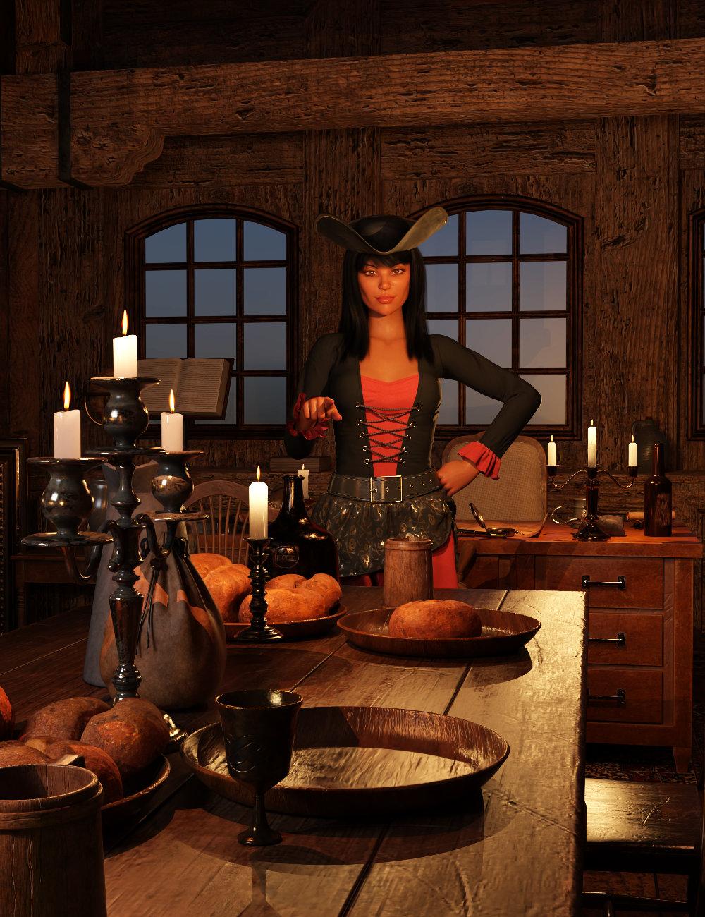 FG Pirate Poses for Genesis 8 Female | Daz 3D