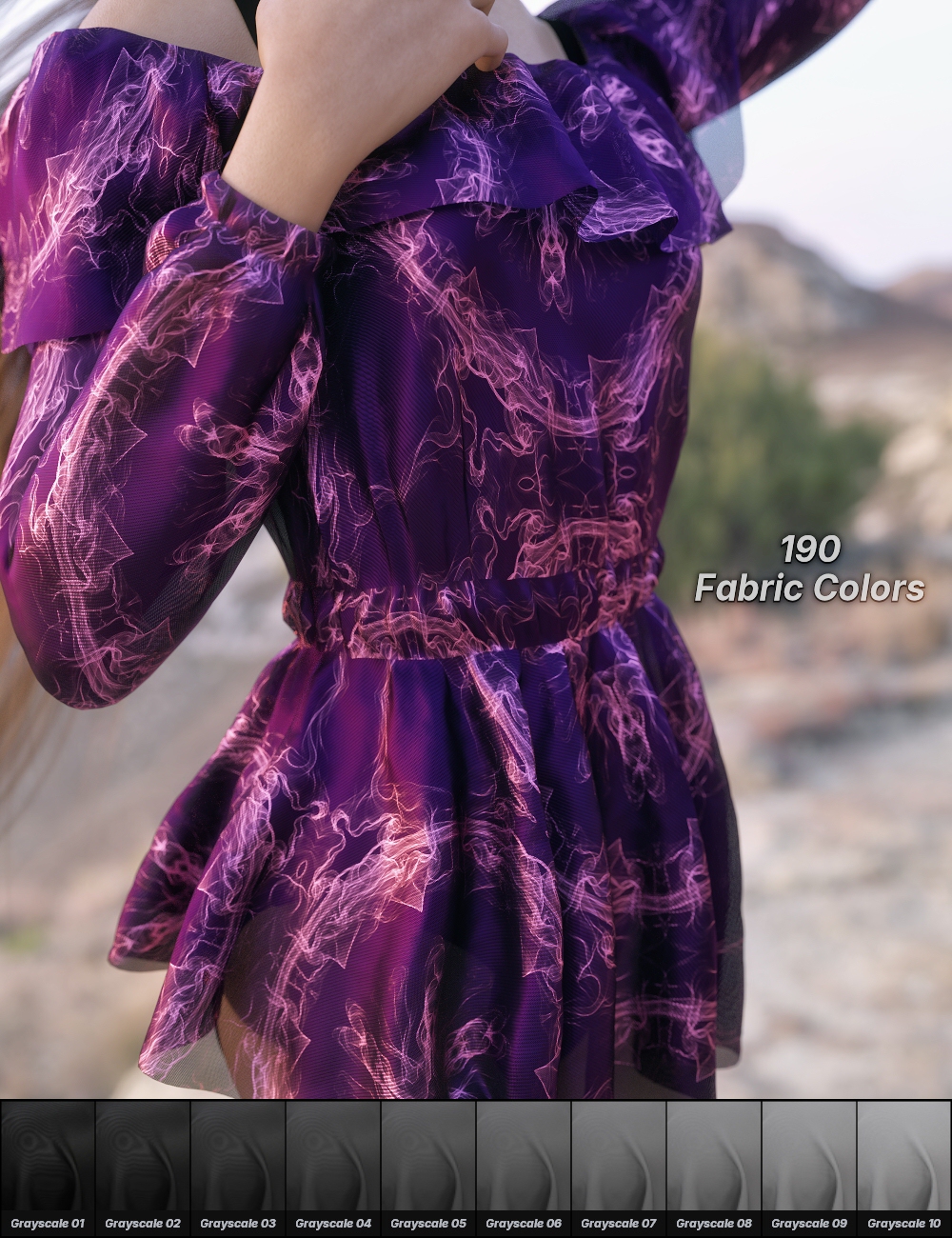 MMX Exotic Metallic Patterns for Iray | Daz 3D