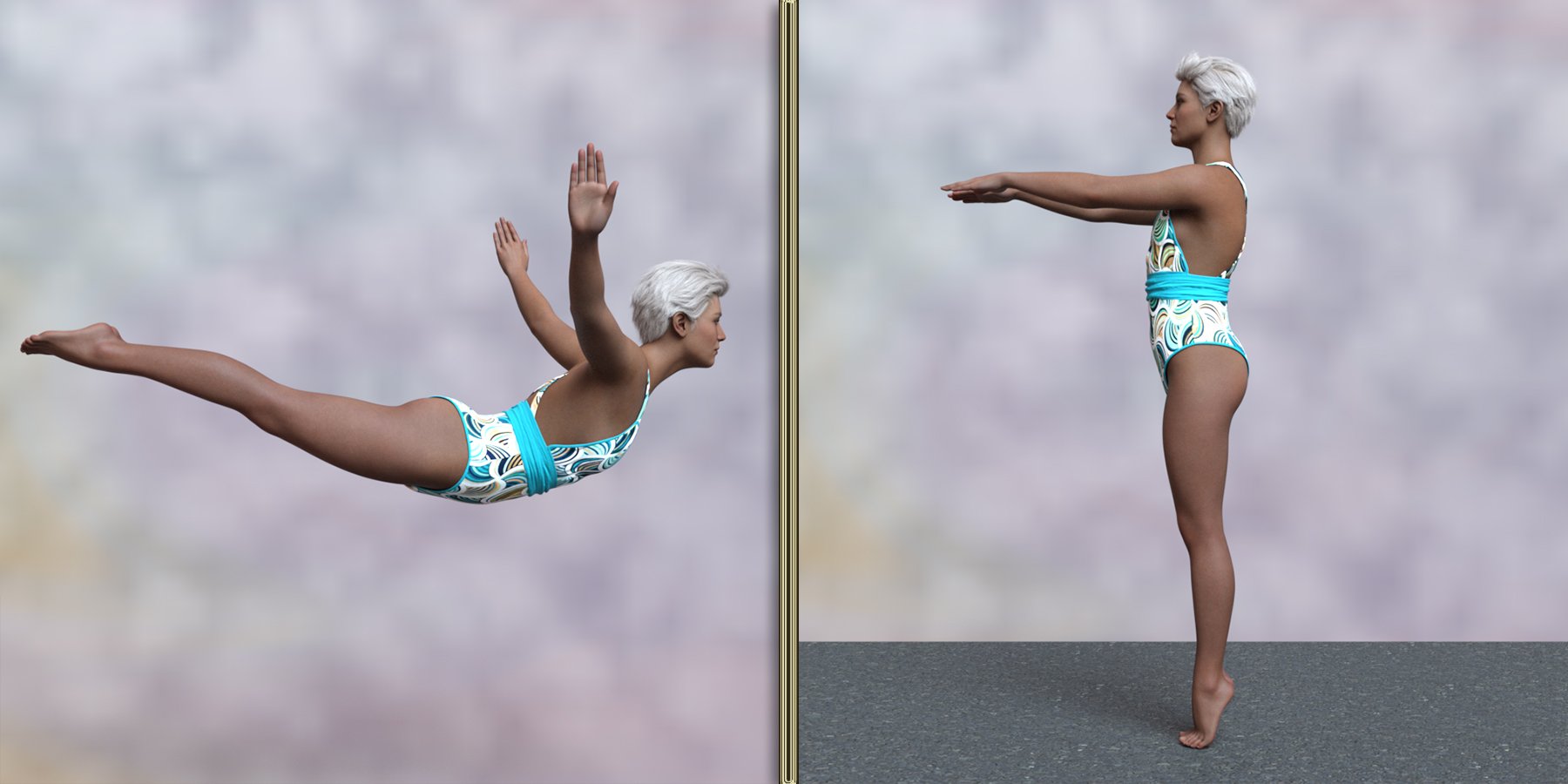 Dive In Poses for Genesis 9 | Daz 3D