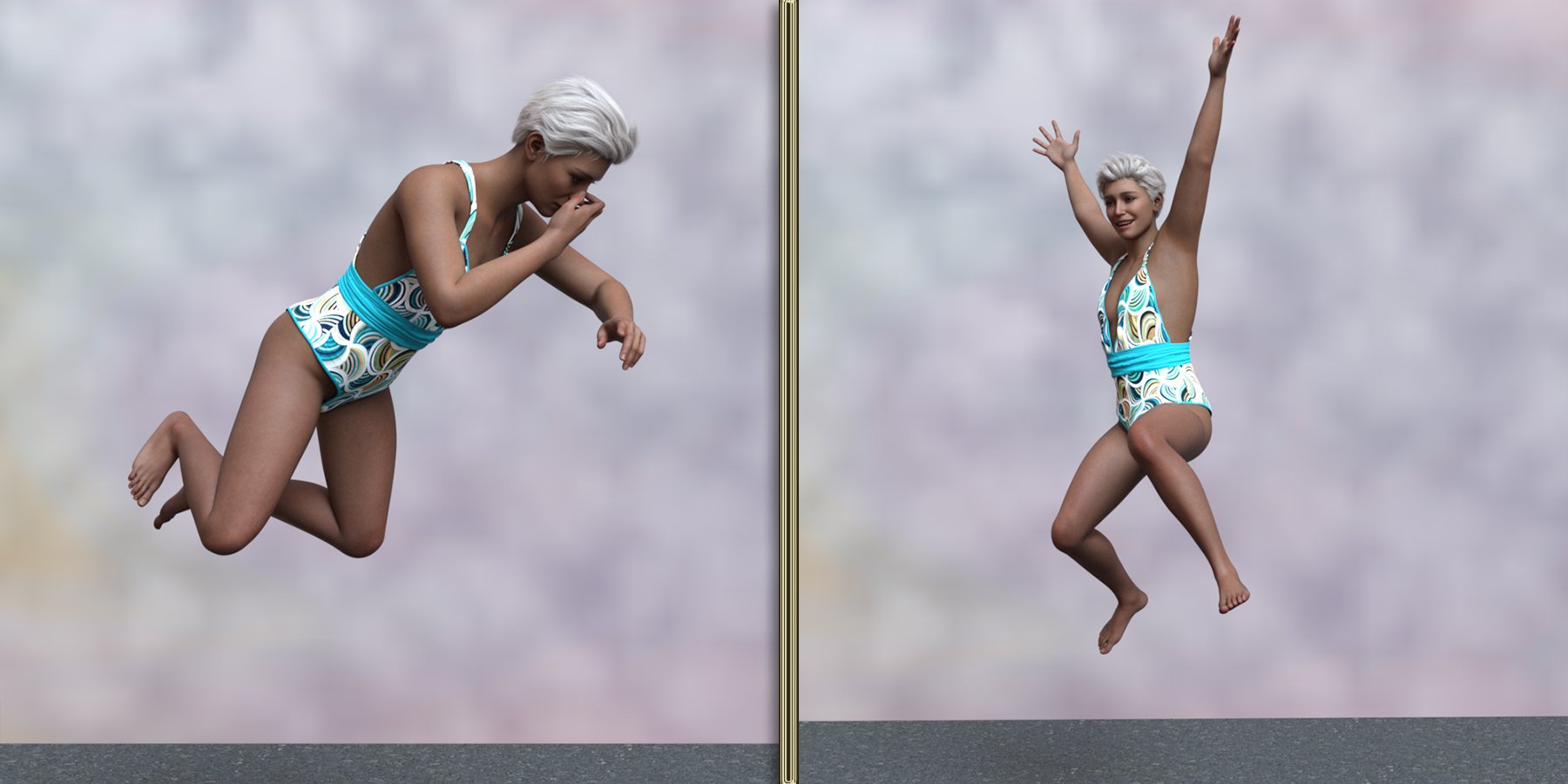 Dive In Poses for Genesis 9 | Daz 3D