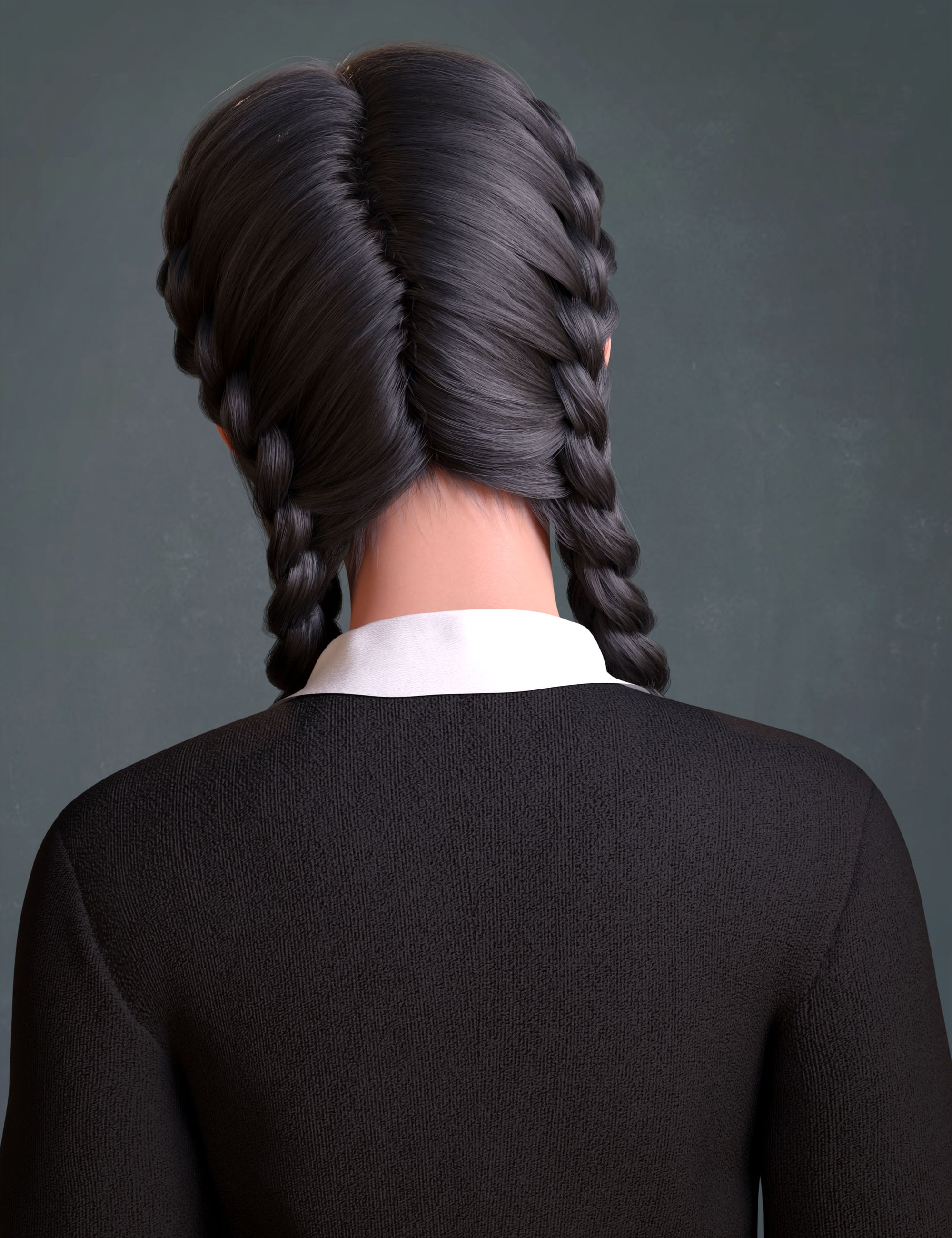 BS Dutch Braids Hair for Genesis 9 | Daz 3D