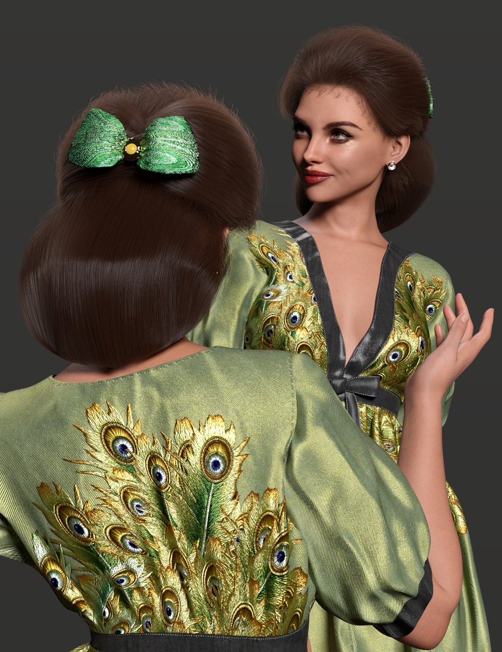 Vintage Hair for Genesis 9 | Daz 3D