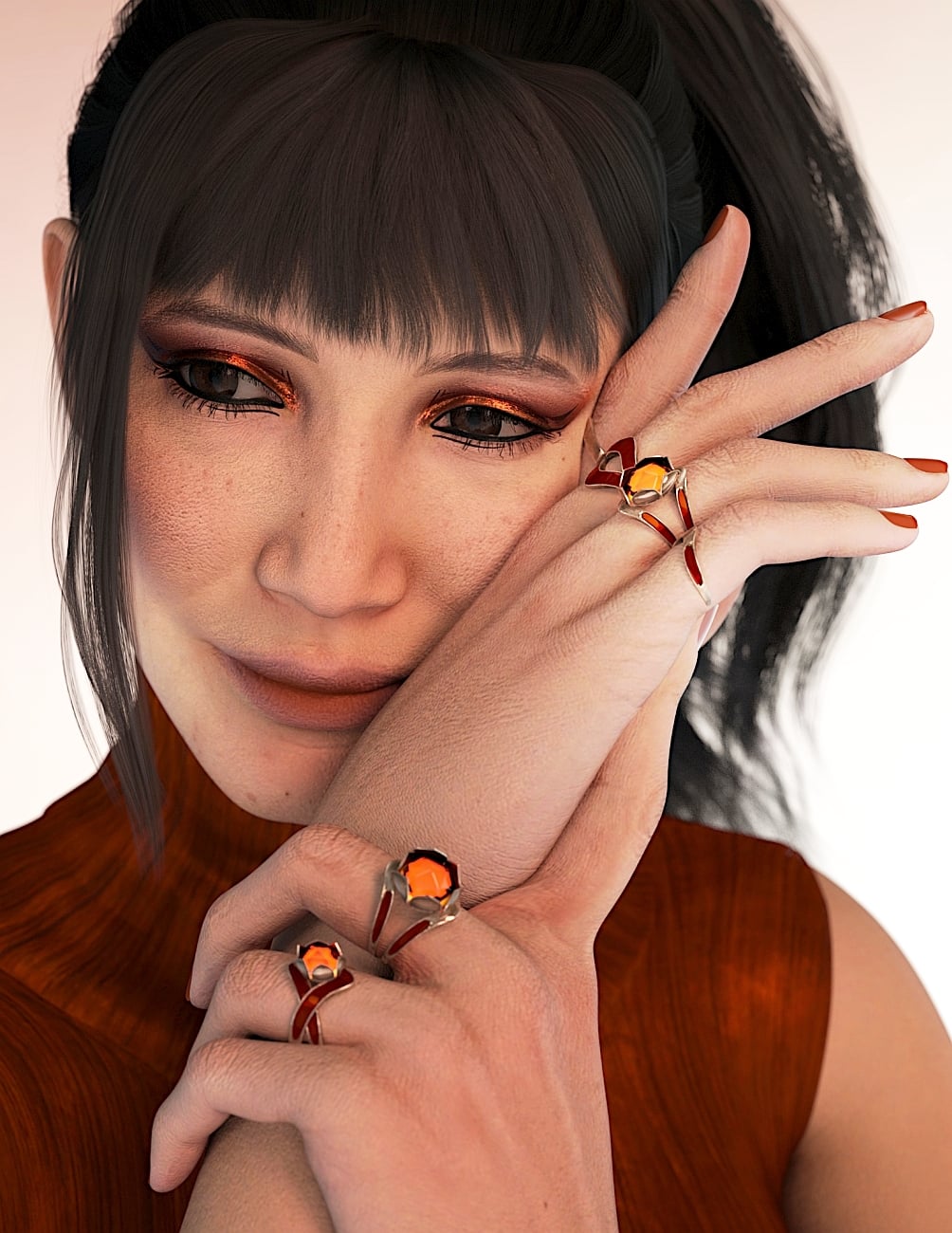 Royal Sun Rings for Genesis 9 | Daz 3D