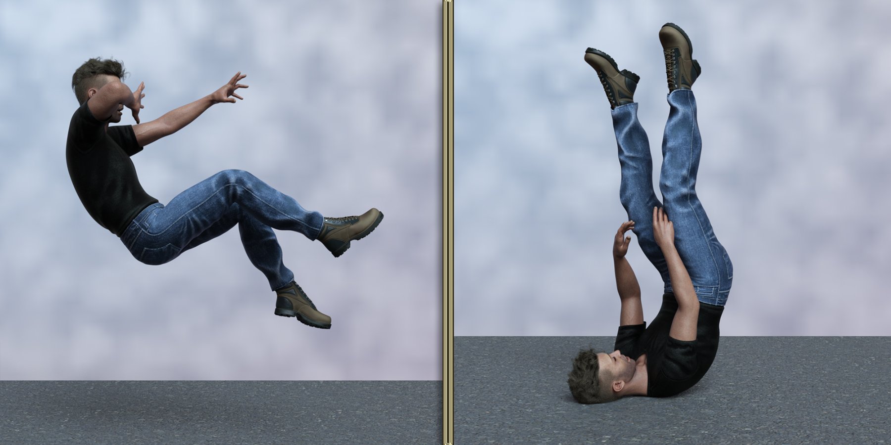 Explosion Poses for Genesis 9 | Daz 3D