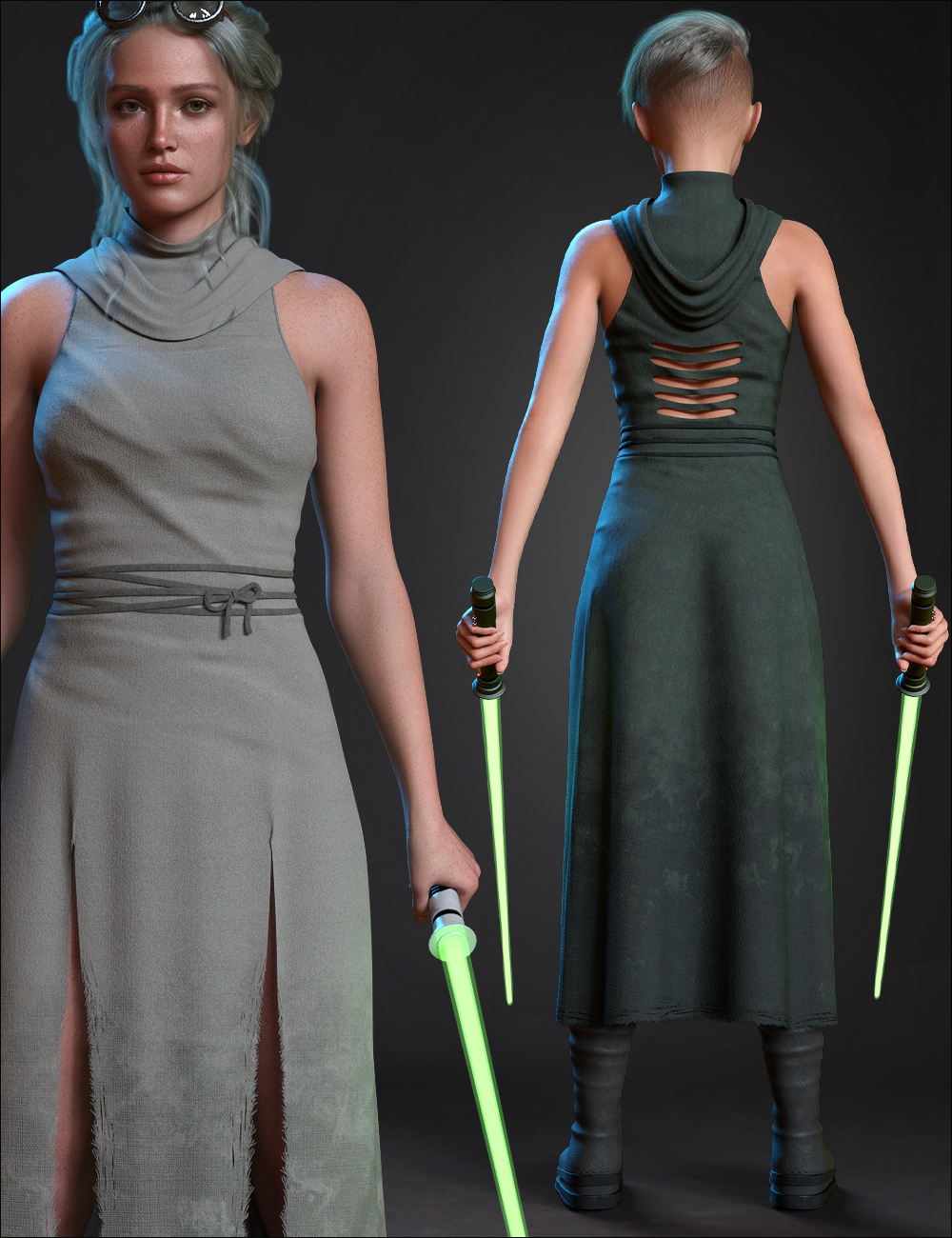 dForce Colonial Fighter Outfit Set for Genesis 9 | Daz 3D