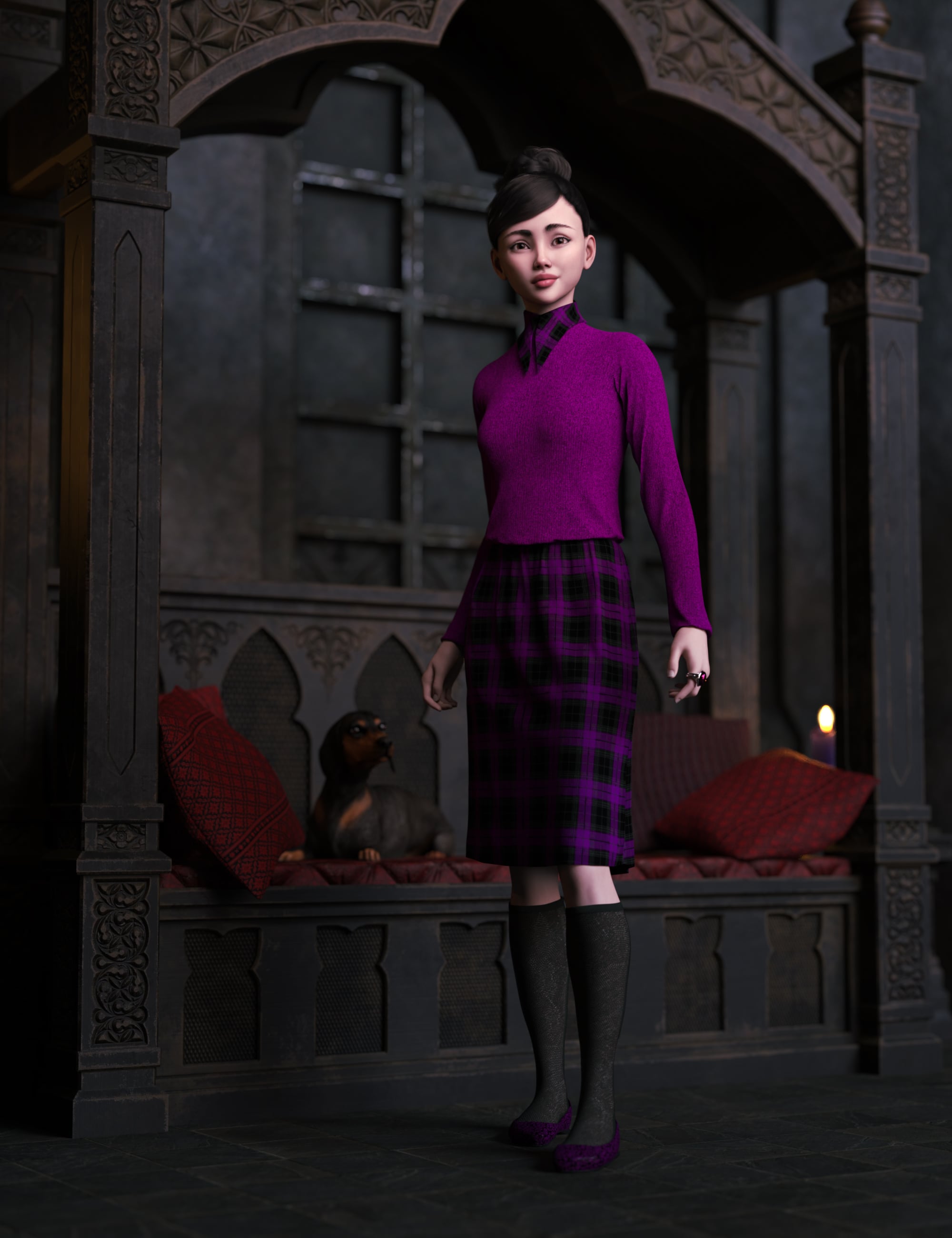 dForce Bellatrice Outfit for Genesis 9 | Daz 3D