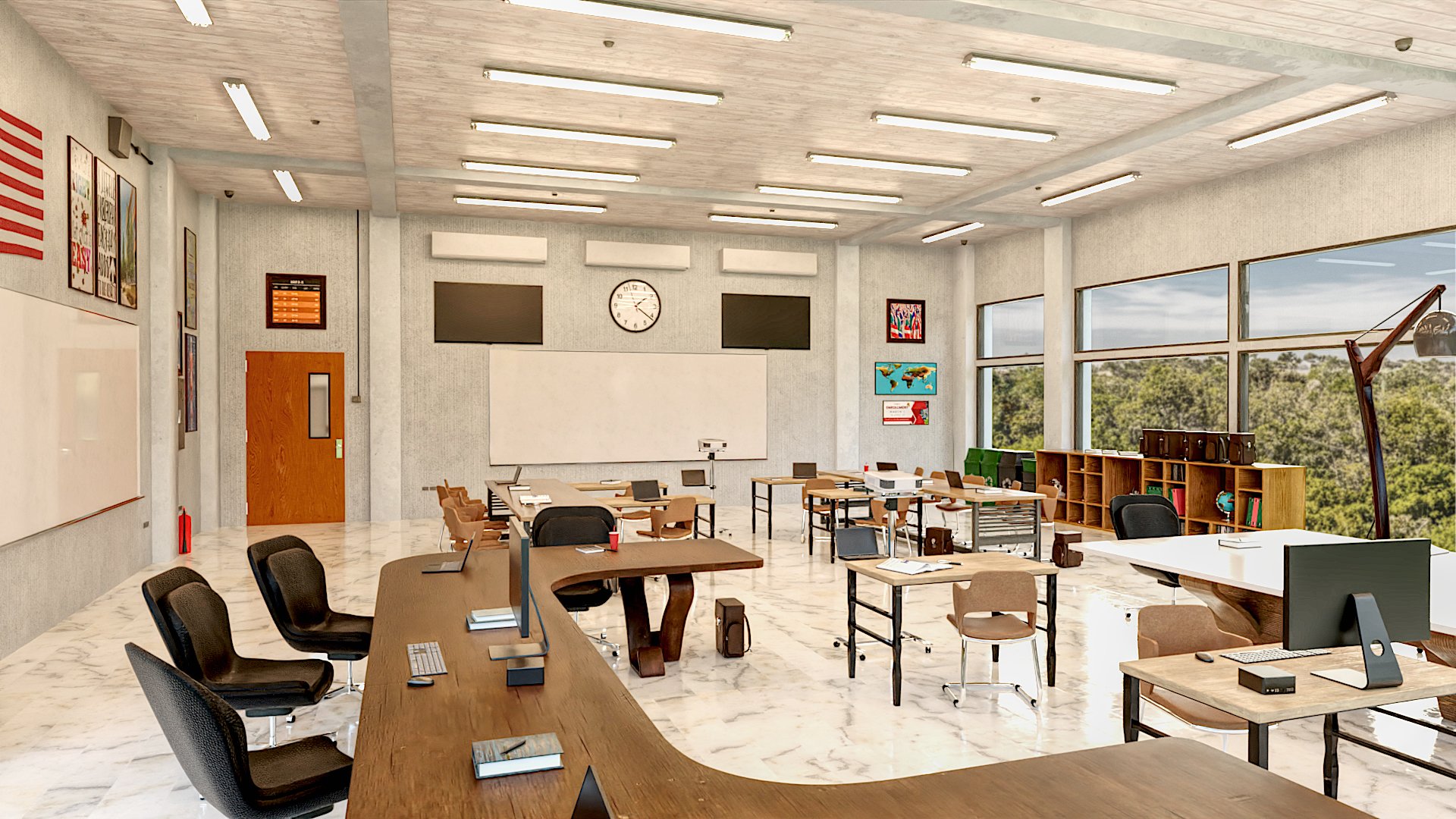 Modern Classroom | Daz 3D