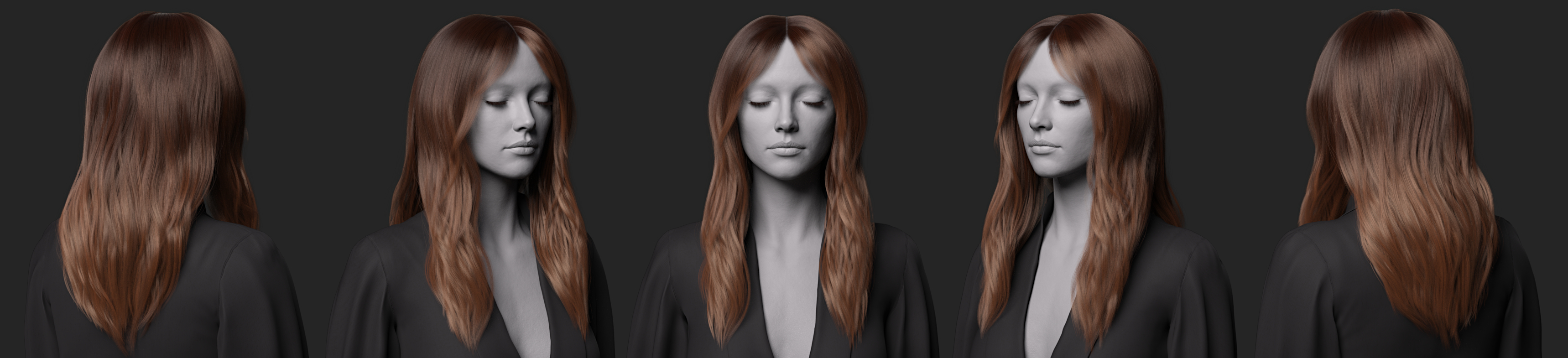 Julia Hair For Genesis 9 Daz 3d