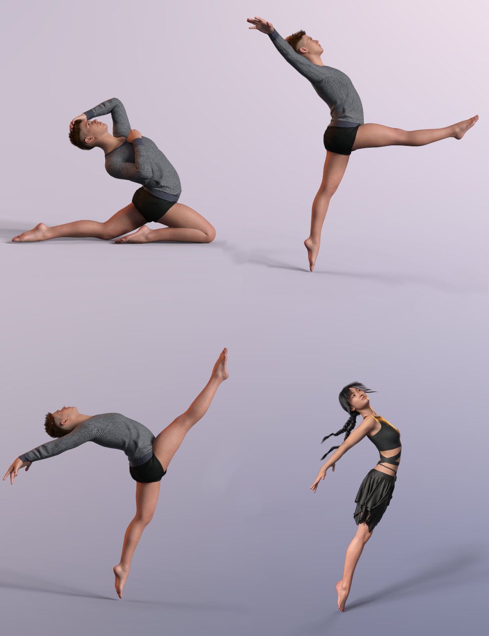 Beautiful Ballet Poses for Genesis 9 | Daz 3D
