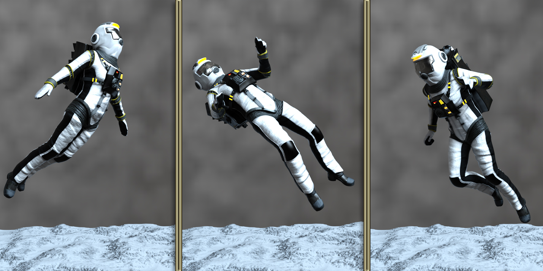 Space Poses for Genesis 9 Base | Daz 3D