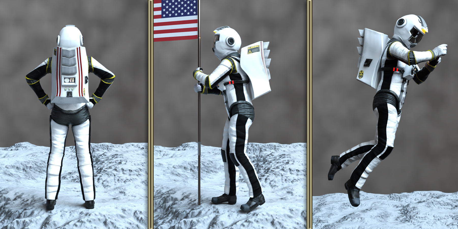 Space Poses for Genesis 9 Base | Daz 3D