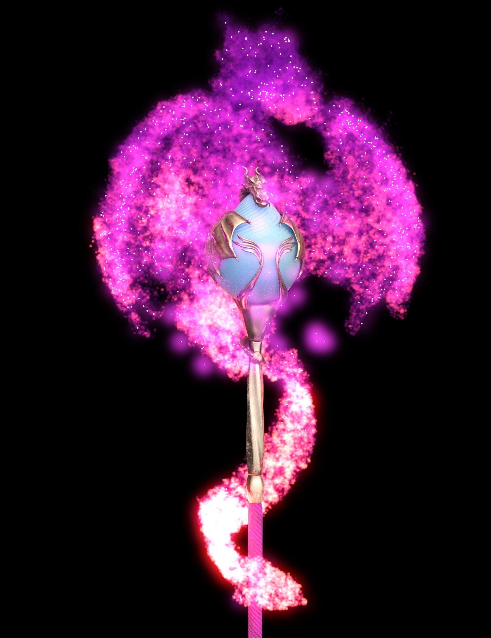 Elora Taiyou Dragon Staff | Daz 3D