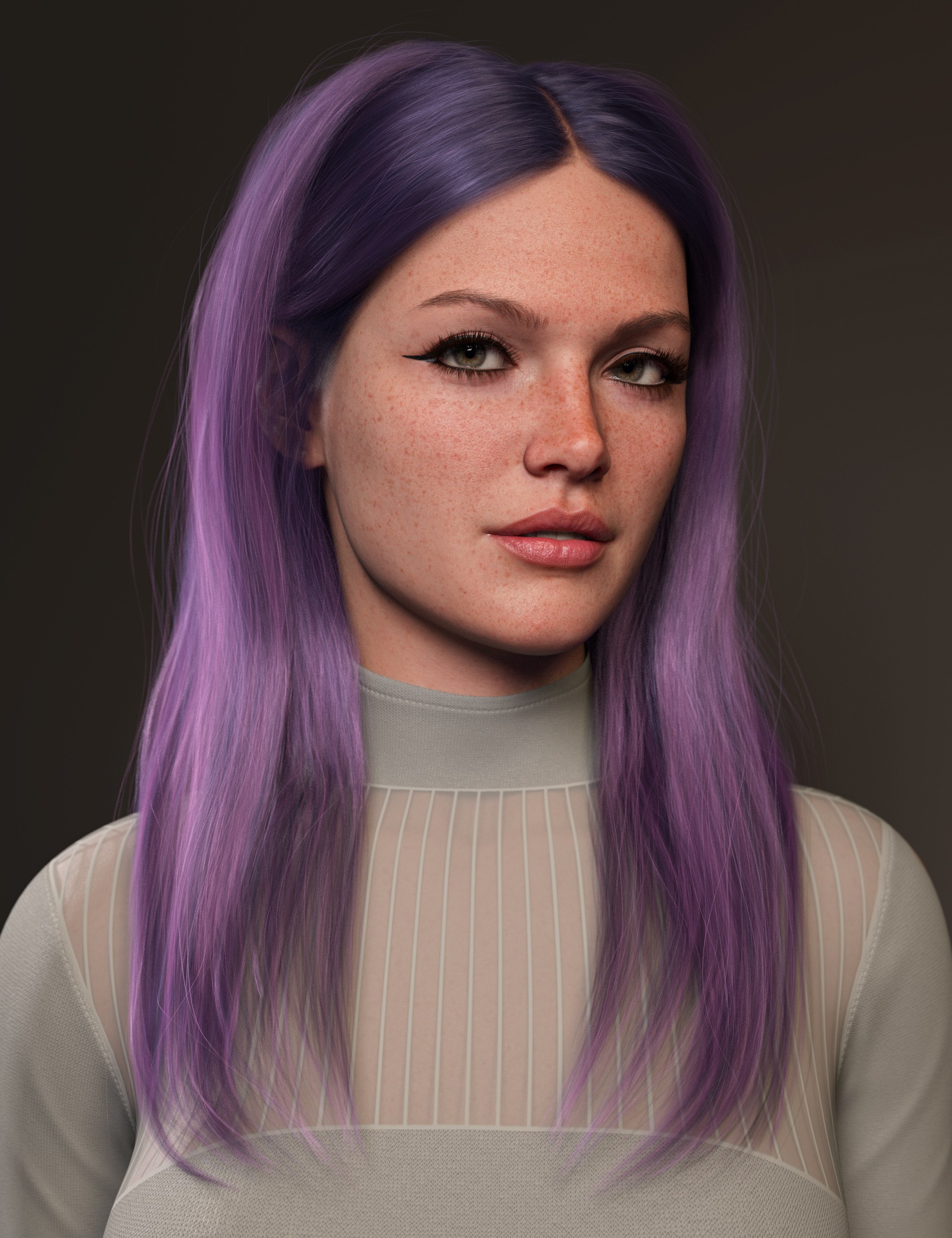 Face Free Long Style Hair Color Expansion | Daz 3D