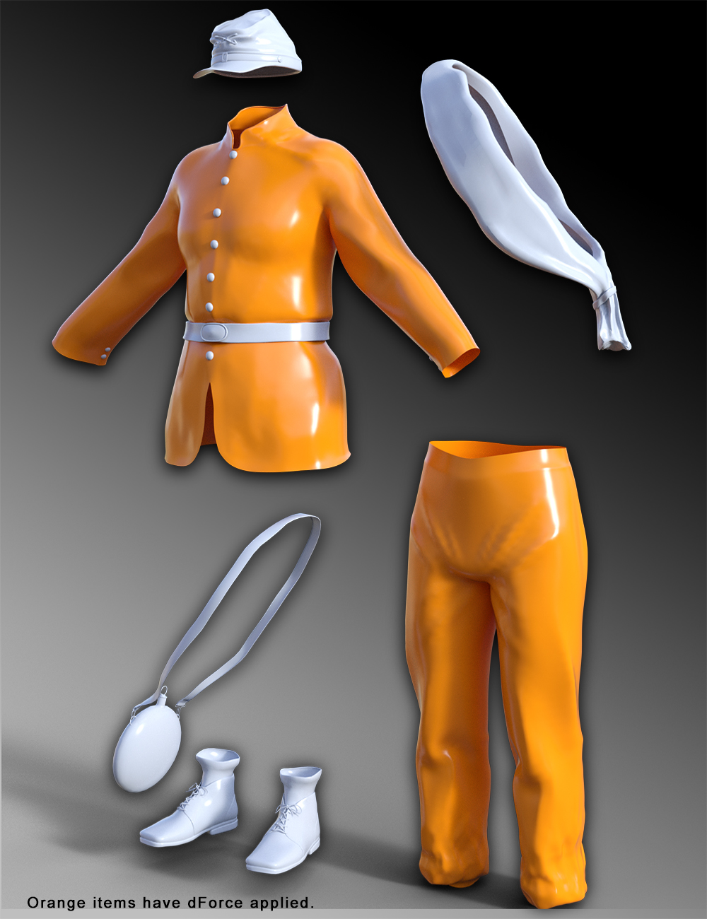 dForce Confederate Civil War Outfit for Genesis 9 | Daz 3D