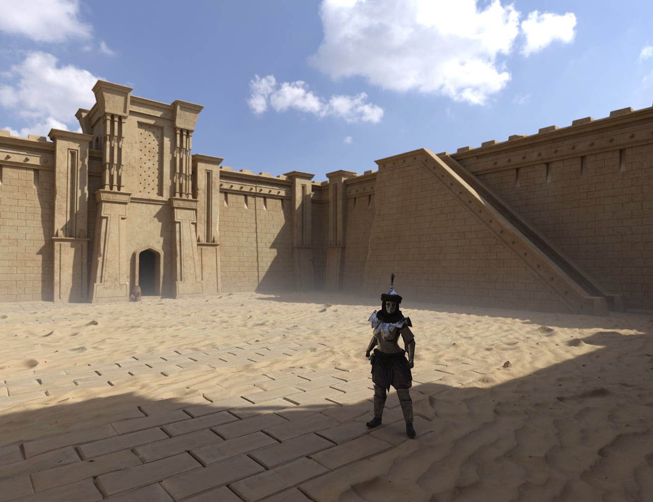 Sandstone Walls 1 | Daz 3D