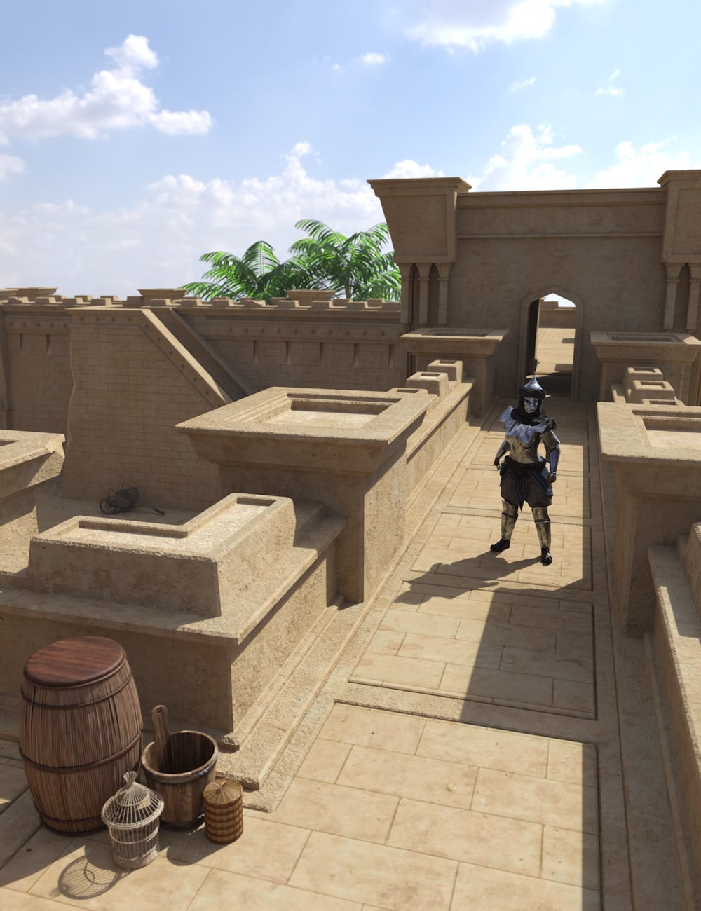 Sandstone Walls 1 | Daz 3D