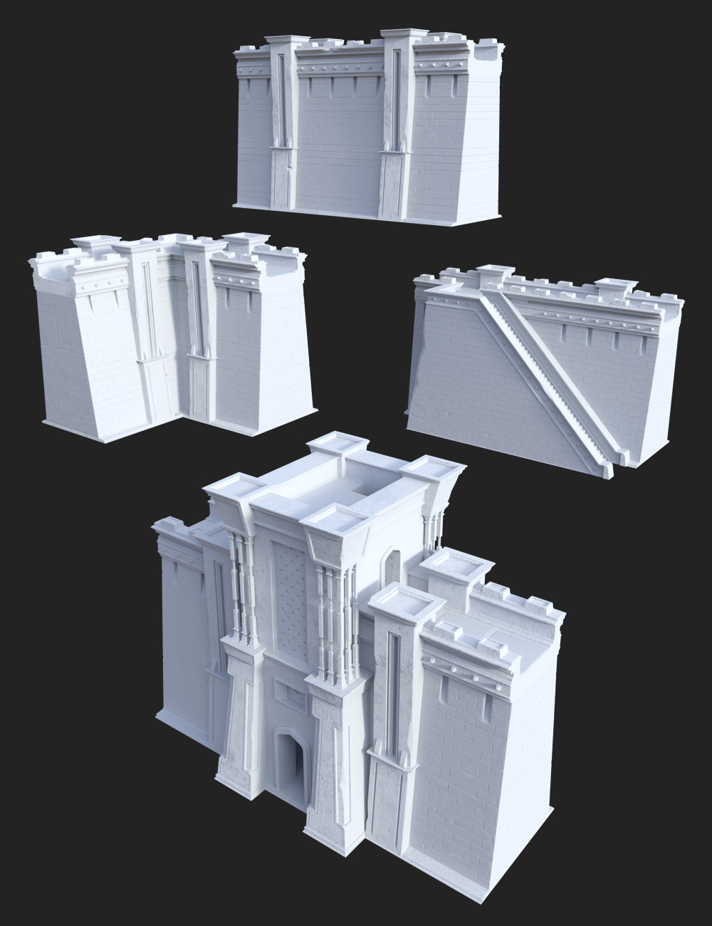 Sandstone Walls 1 | Daz 3D