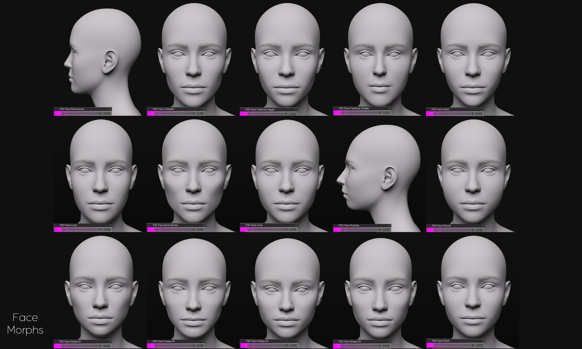 The Look Female Face Morph Resource for Genesis 9 | Daz 3D
