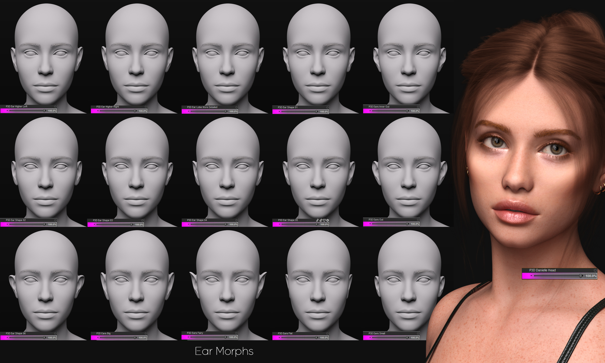 The Look Female Face Morph Resource for Genesis 9 | Daz 3D