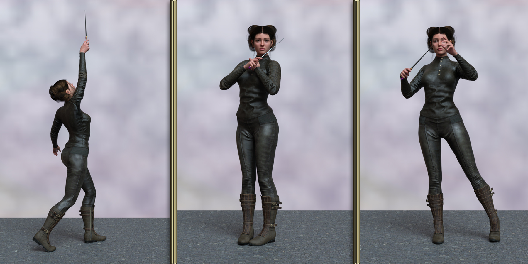 Good Witch Poses for Genesis 9 Feminine | Daz 3D