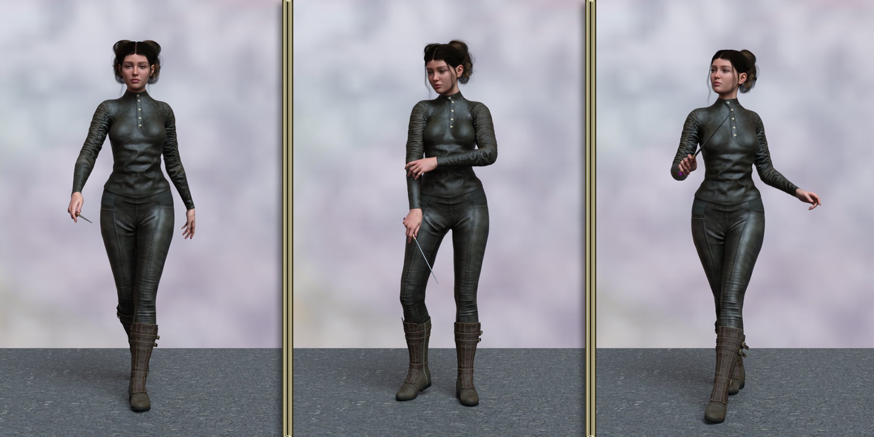 Good Witch Poses for Genesis 9 Feminine | Daz 3D