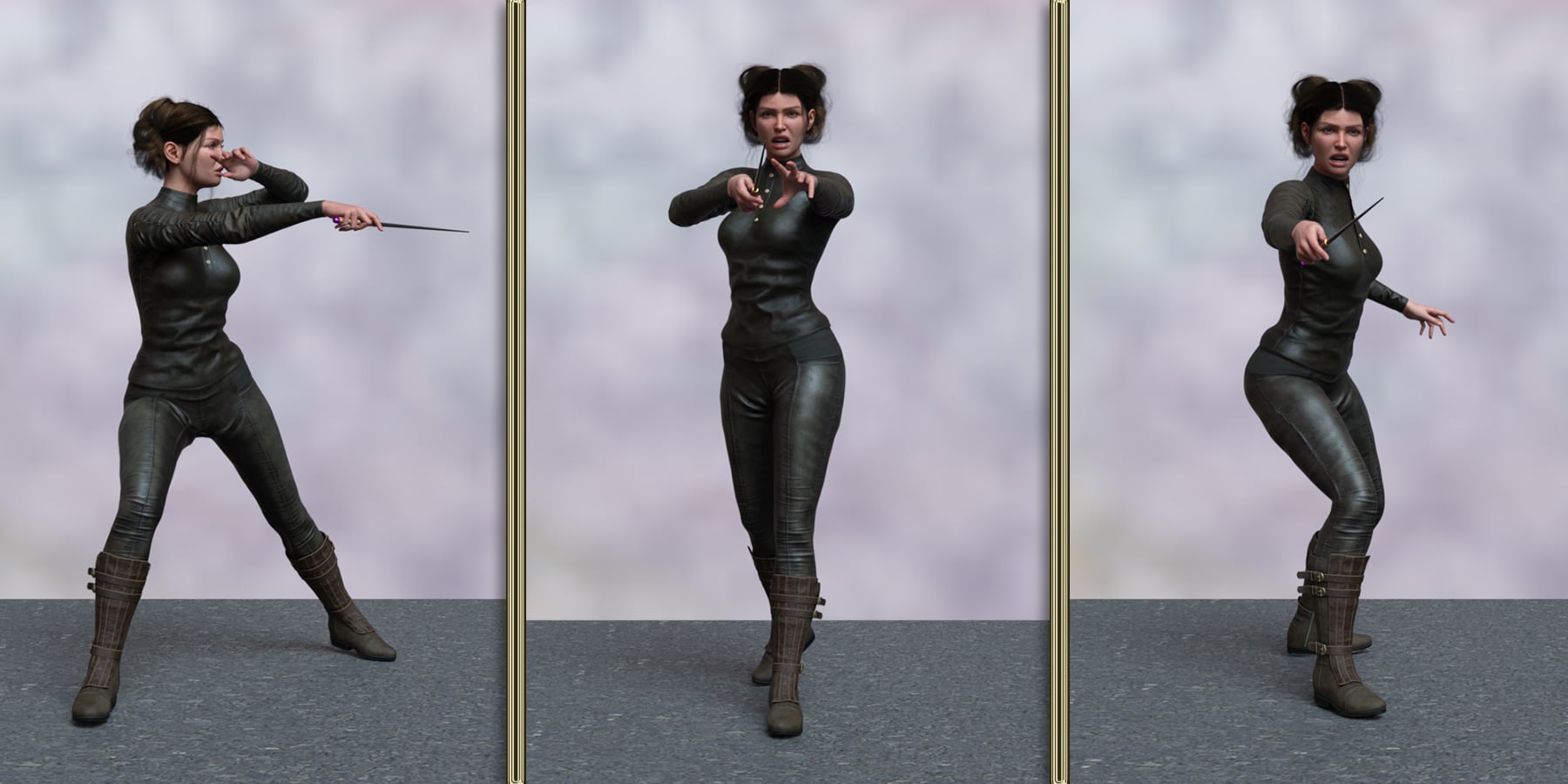 Good Witch Poses for Genesis 9 Feminine | Daz 3D