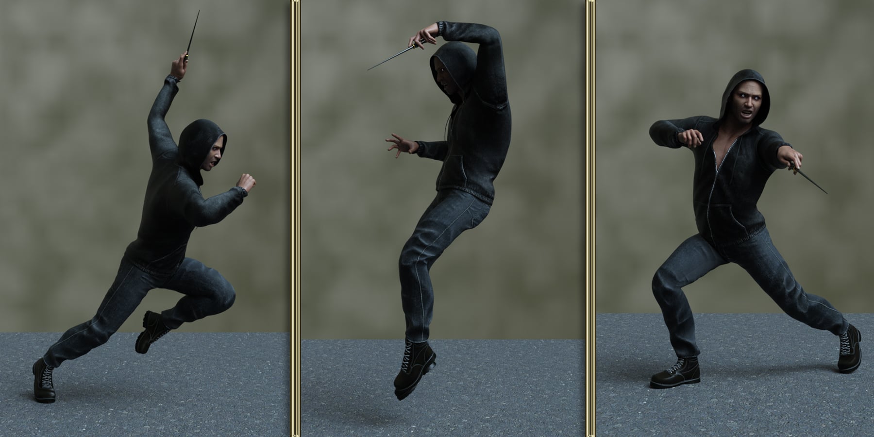 Evil Wizard Poses for Genesis 9 Masculine | Daz 3D