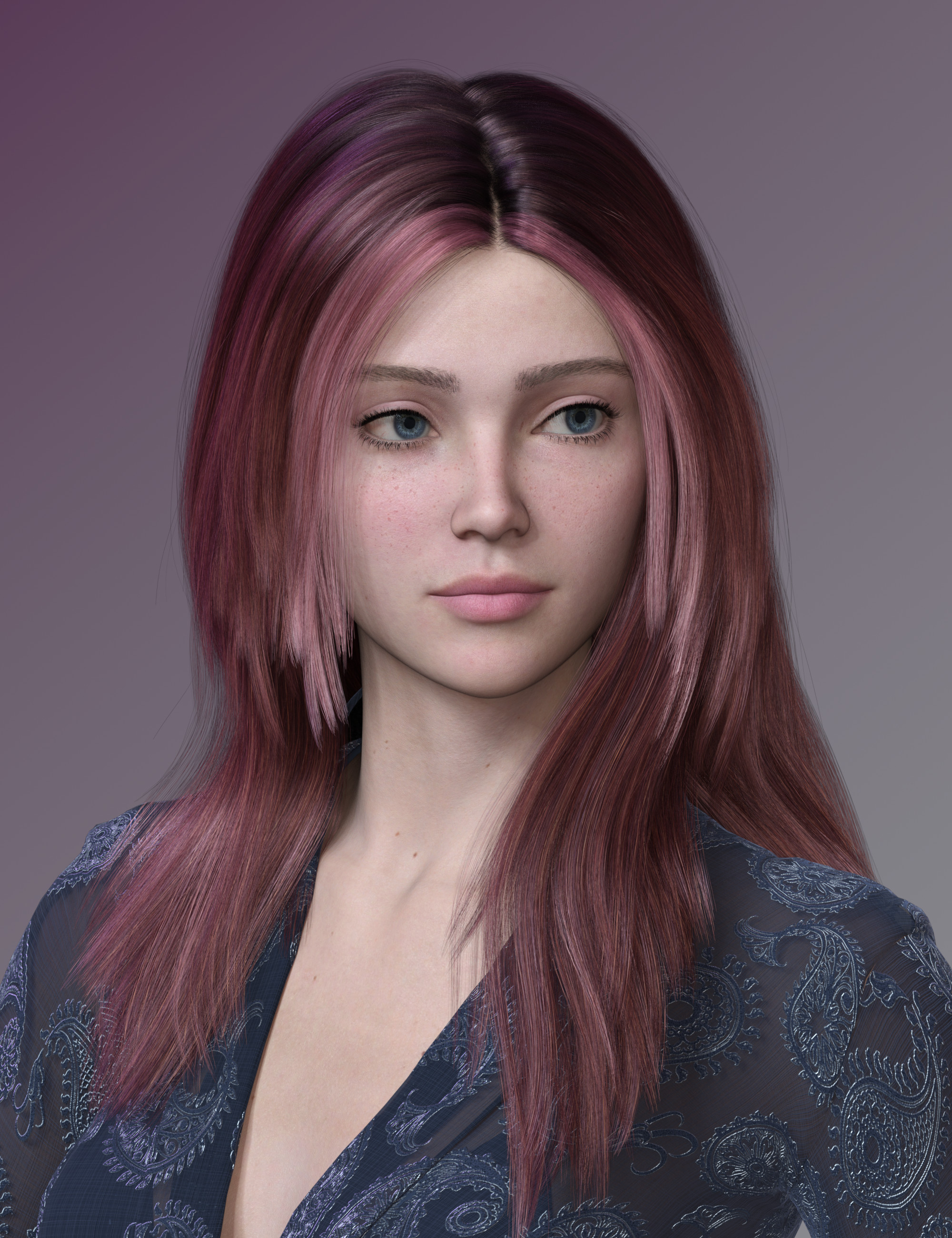 Mneme Hair for Genesis 9 | Daz 3D
