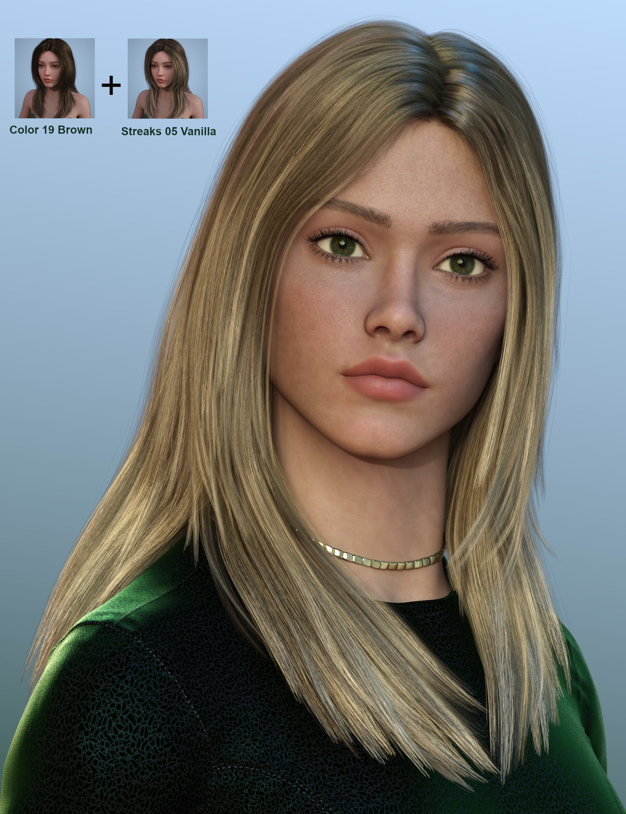 Mneme Hair for Genesis 9 | Daz 3D