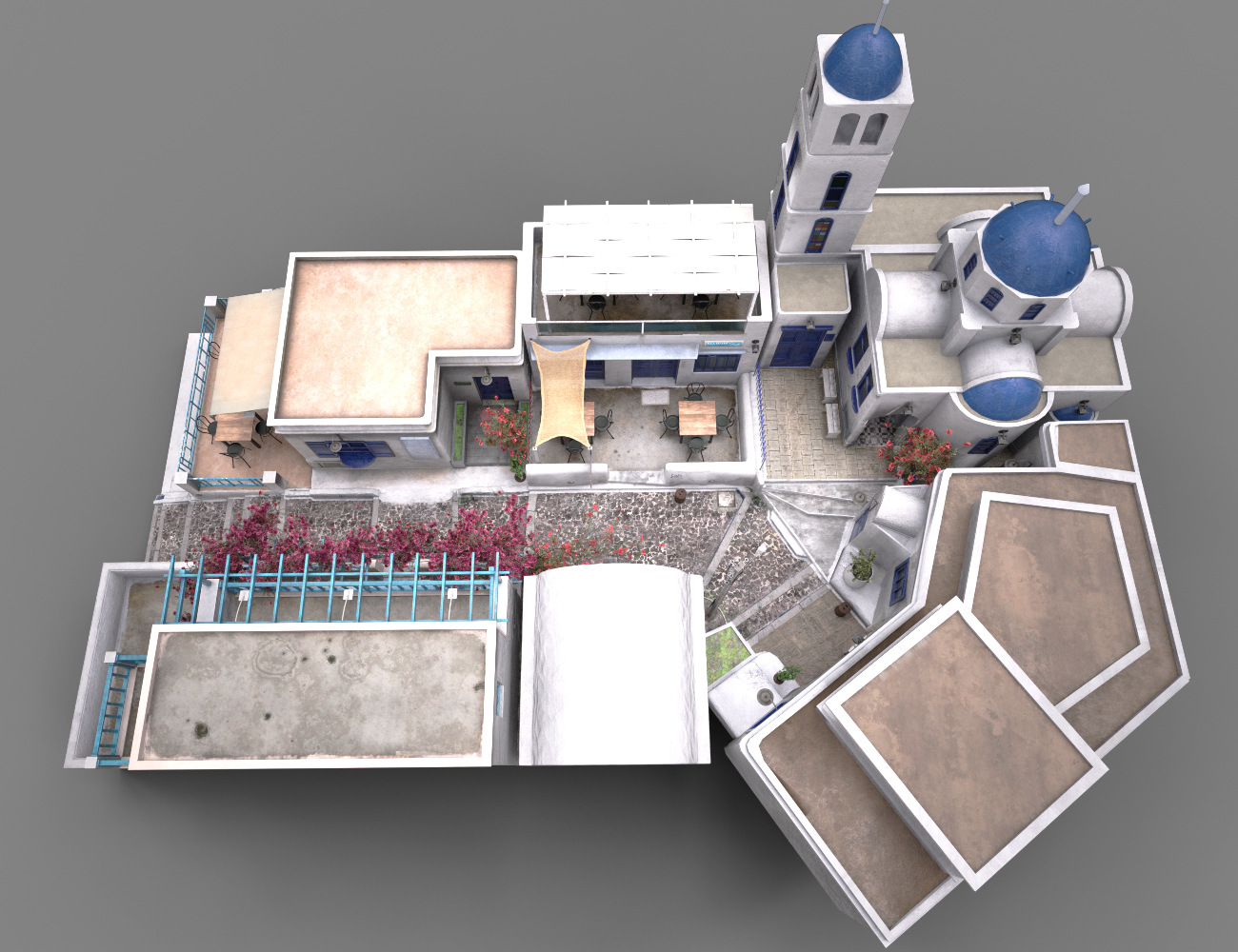 XI Street of Santorini | Daz 3D