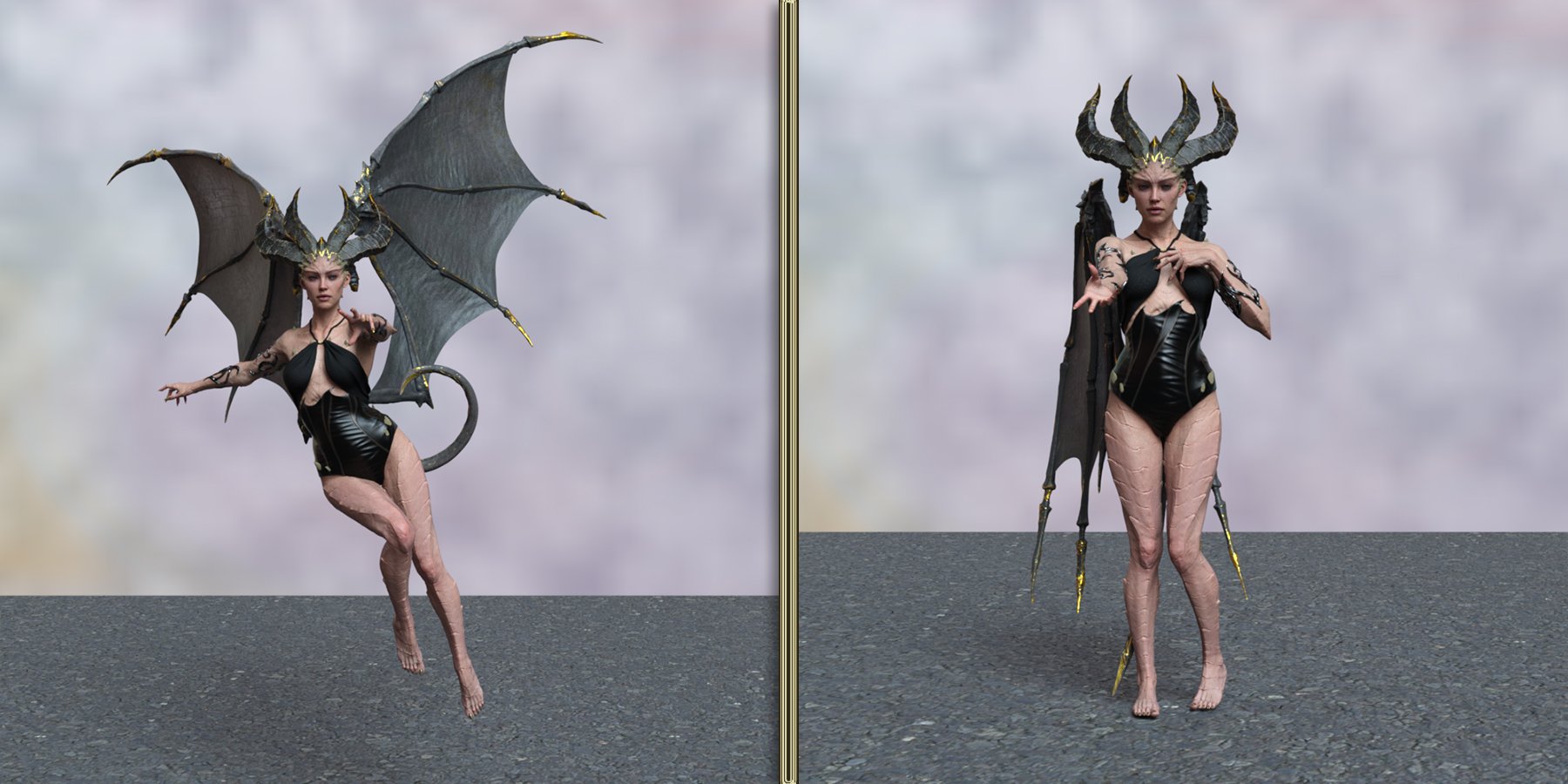 Succubus Hierarchical Poses for Tara 9 | Daz 3D