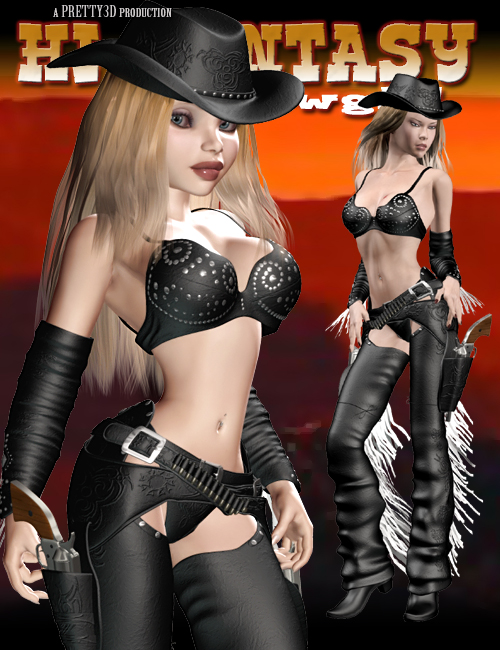Hi Fantasy Cowgirl For V4 Daz 3d