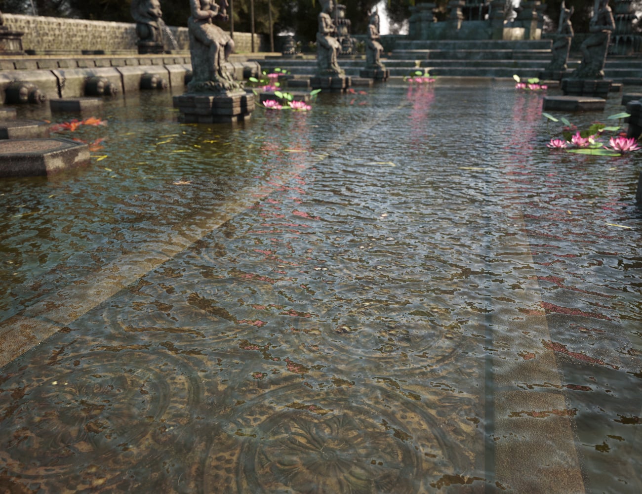 XI Sculpture Pond | Daz 3D
