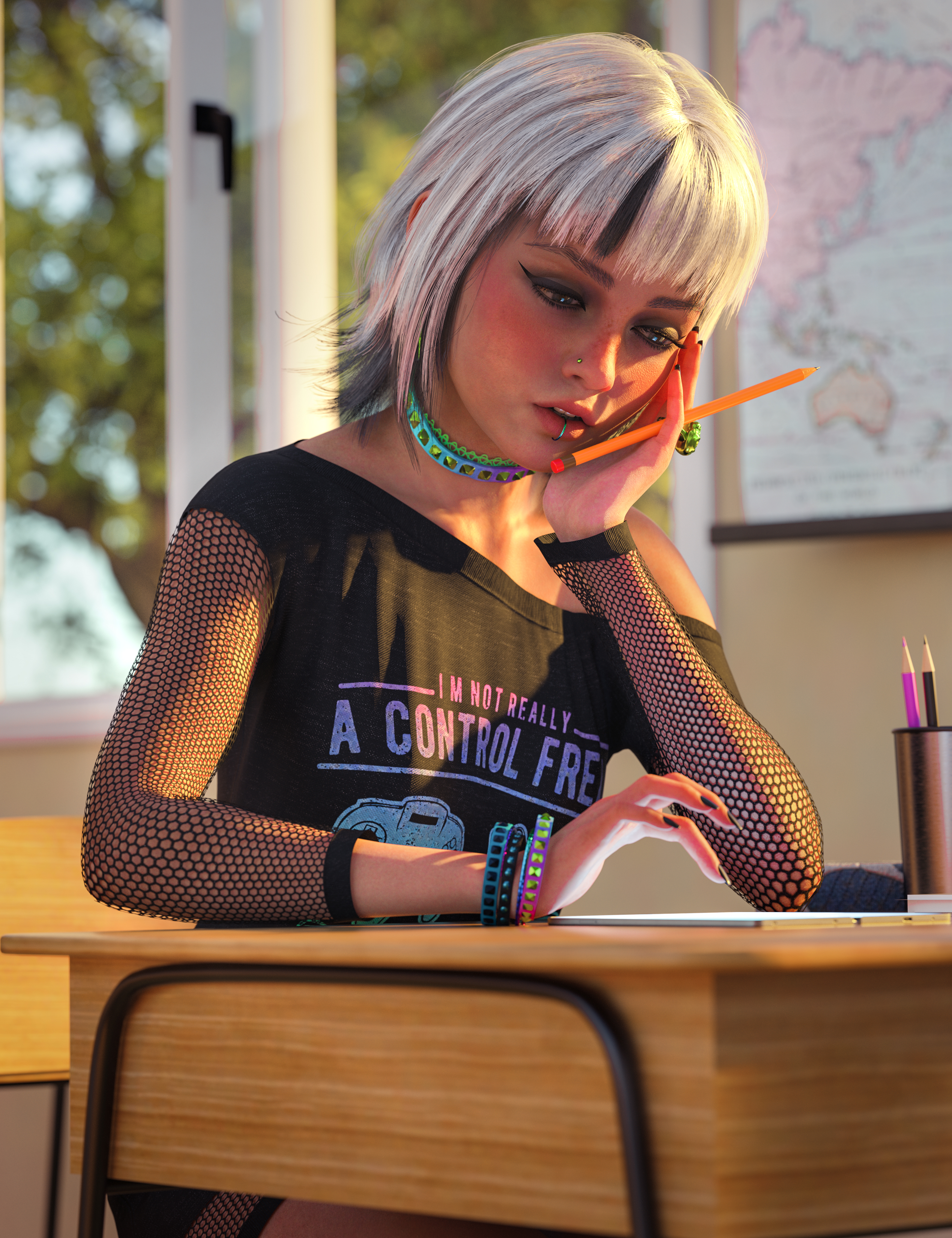HS Riley Shades Hair for Genesis 9, 8, and 8.1 Female | Daz 3D