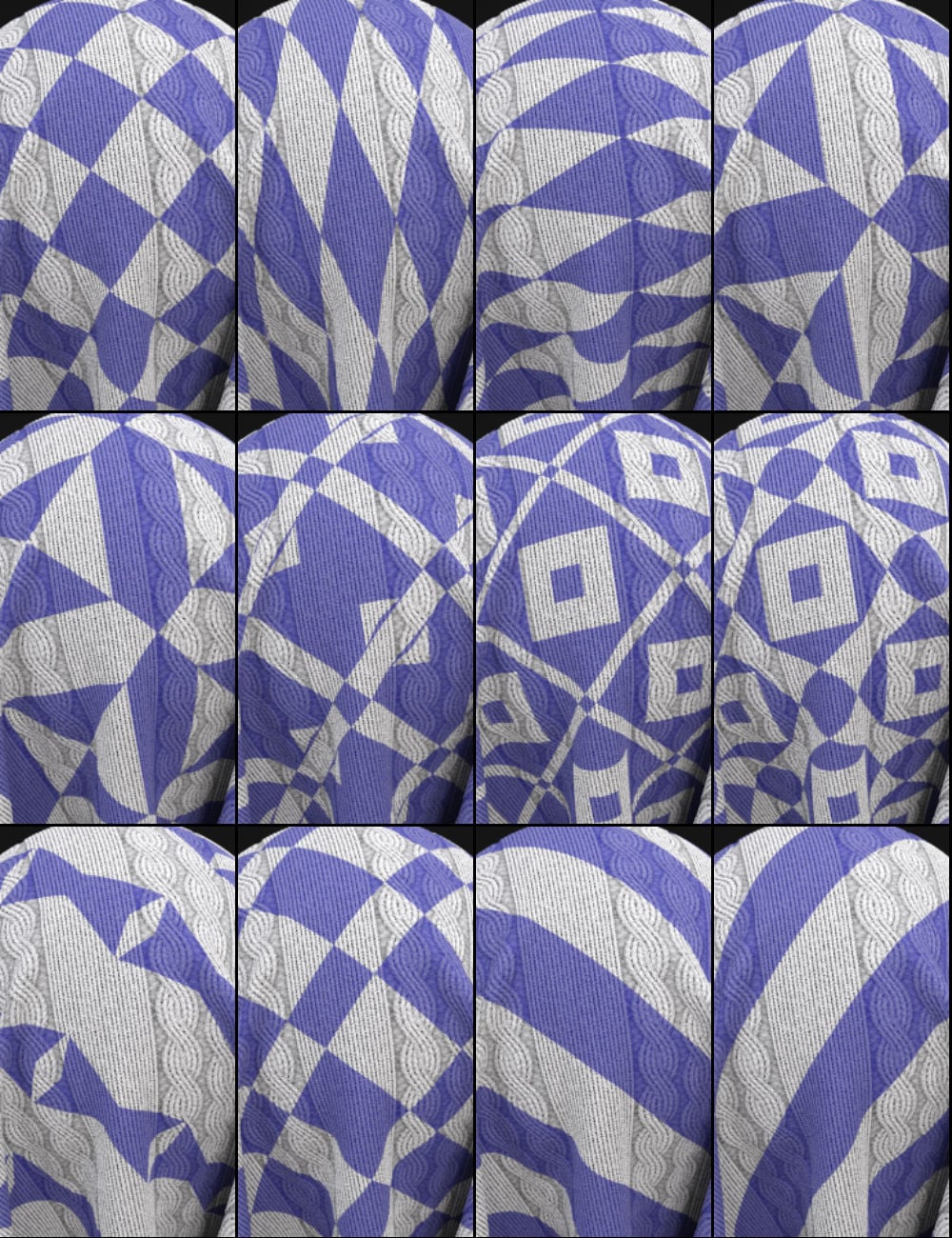 MMX Knitted Fabric Patterns 4 for Iray | Daz 3D