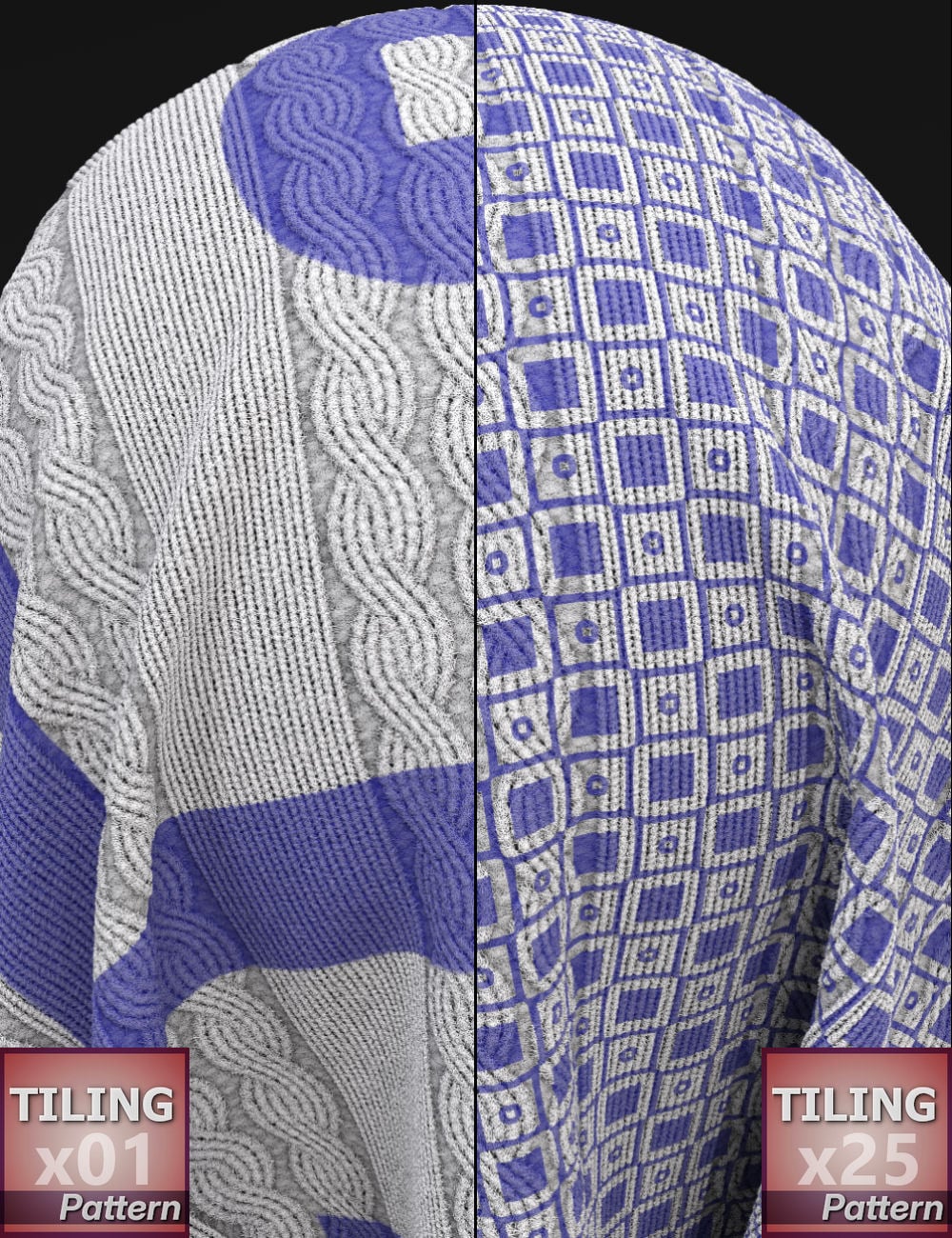 MMX Knitted Fabric Patterns 4 for Iray | Daz 3D