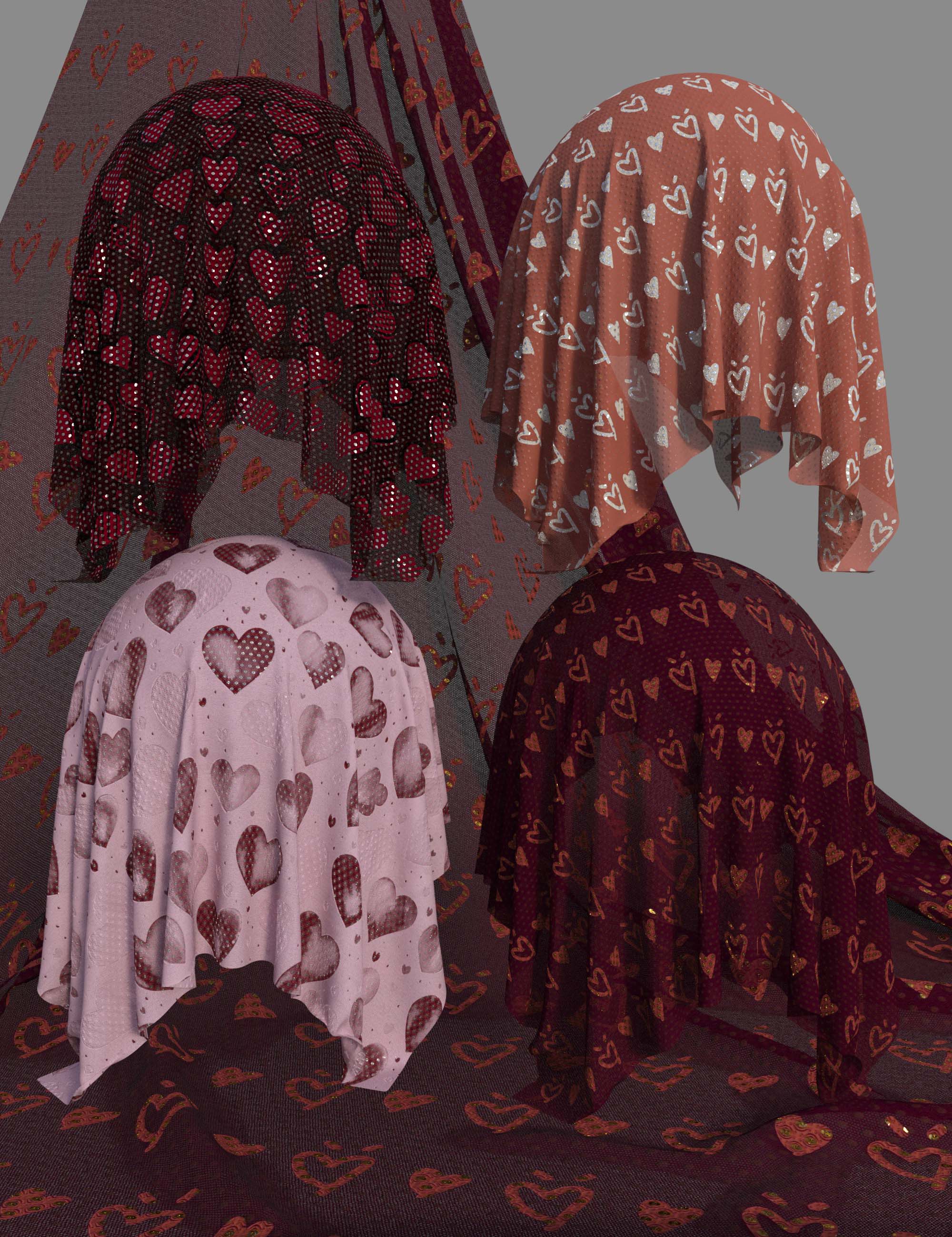 Valentine Hearts Iray Shaders - MR | Daz 3D