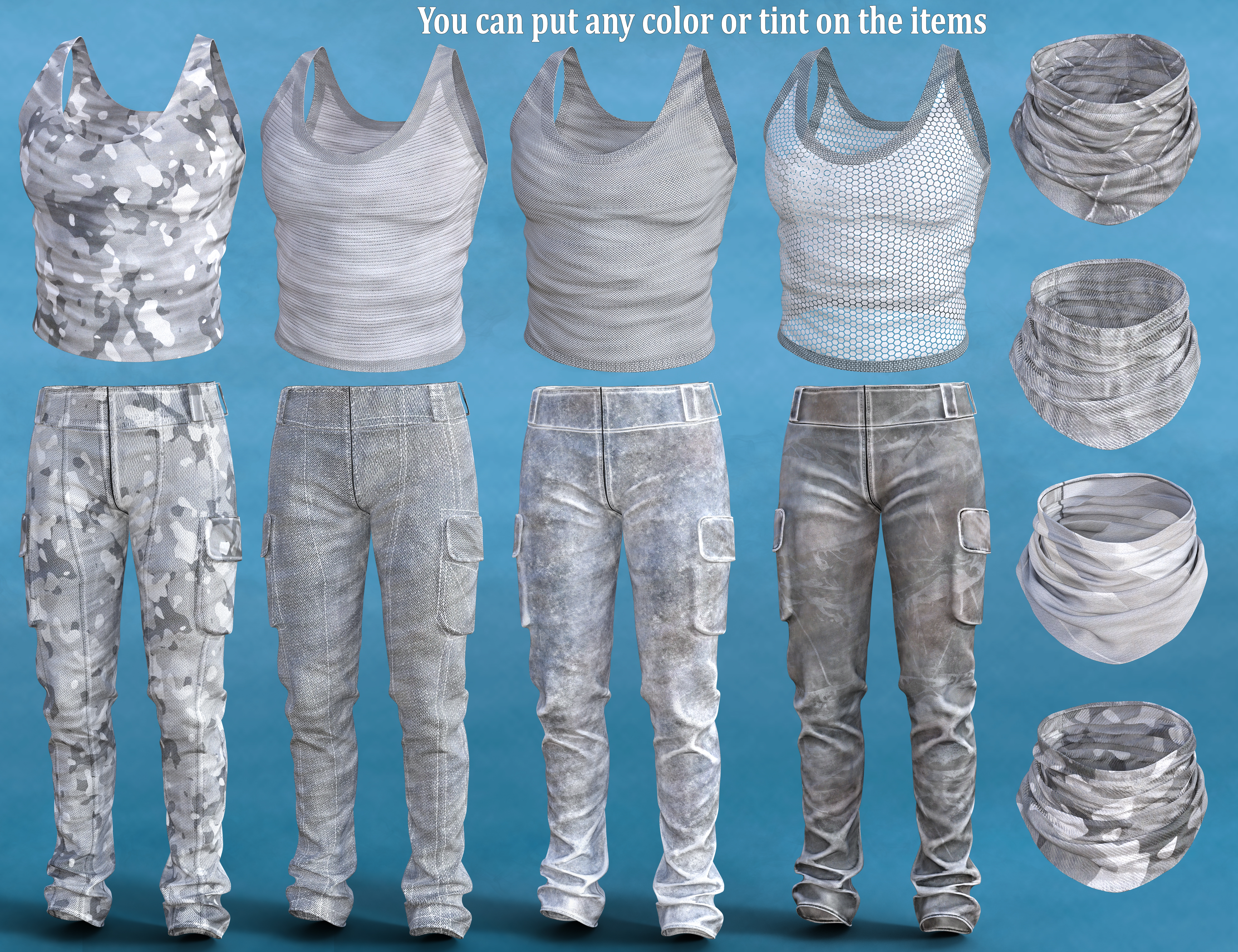 Desert Driver Sci-Fi Outfit Textures | Daz 3D