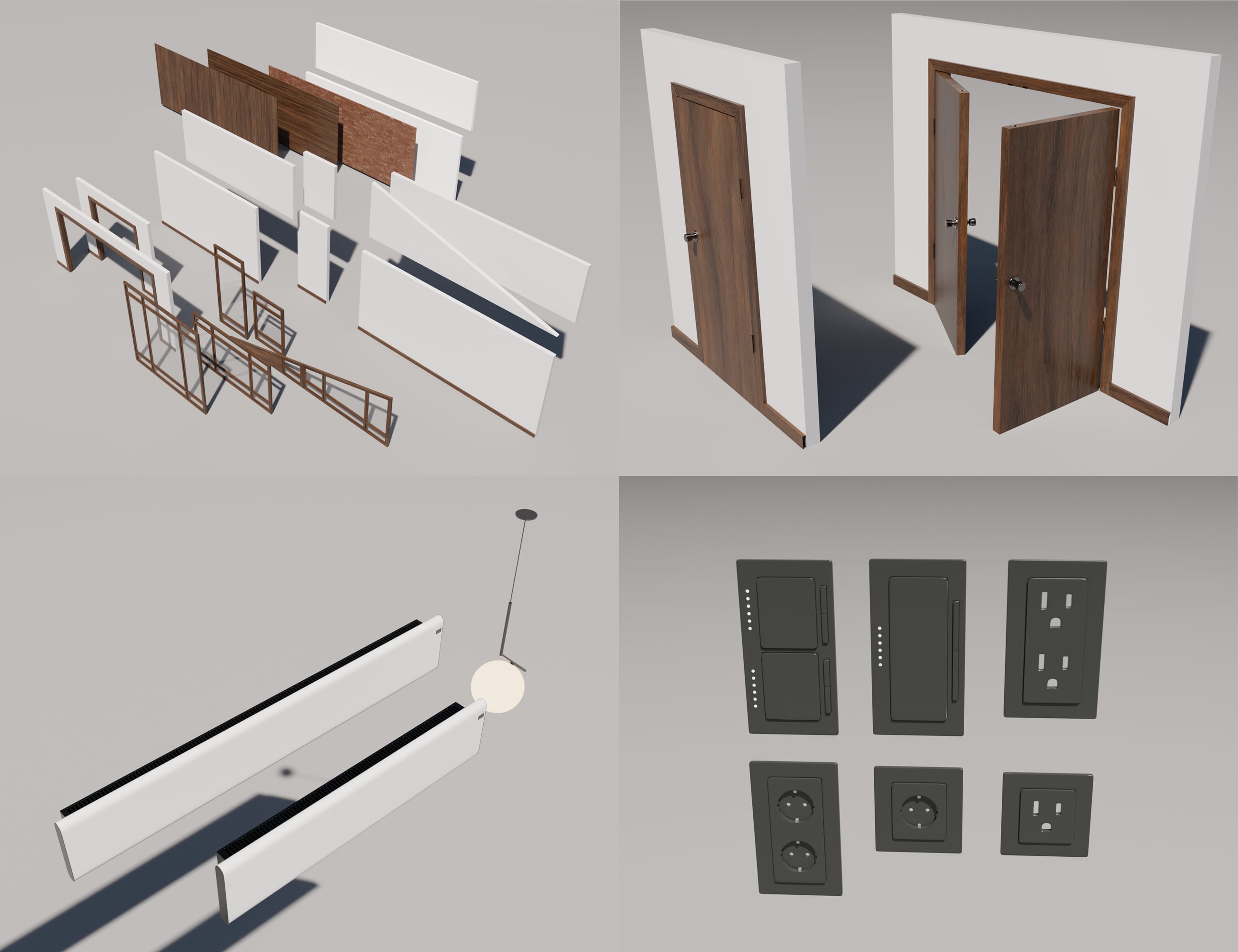 Modern Home Essentials Room Builder | Daz 3D